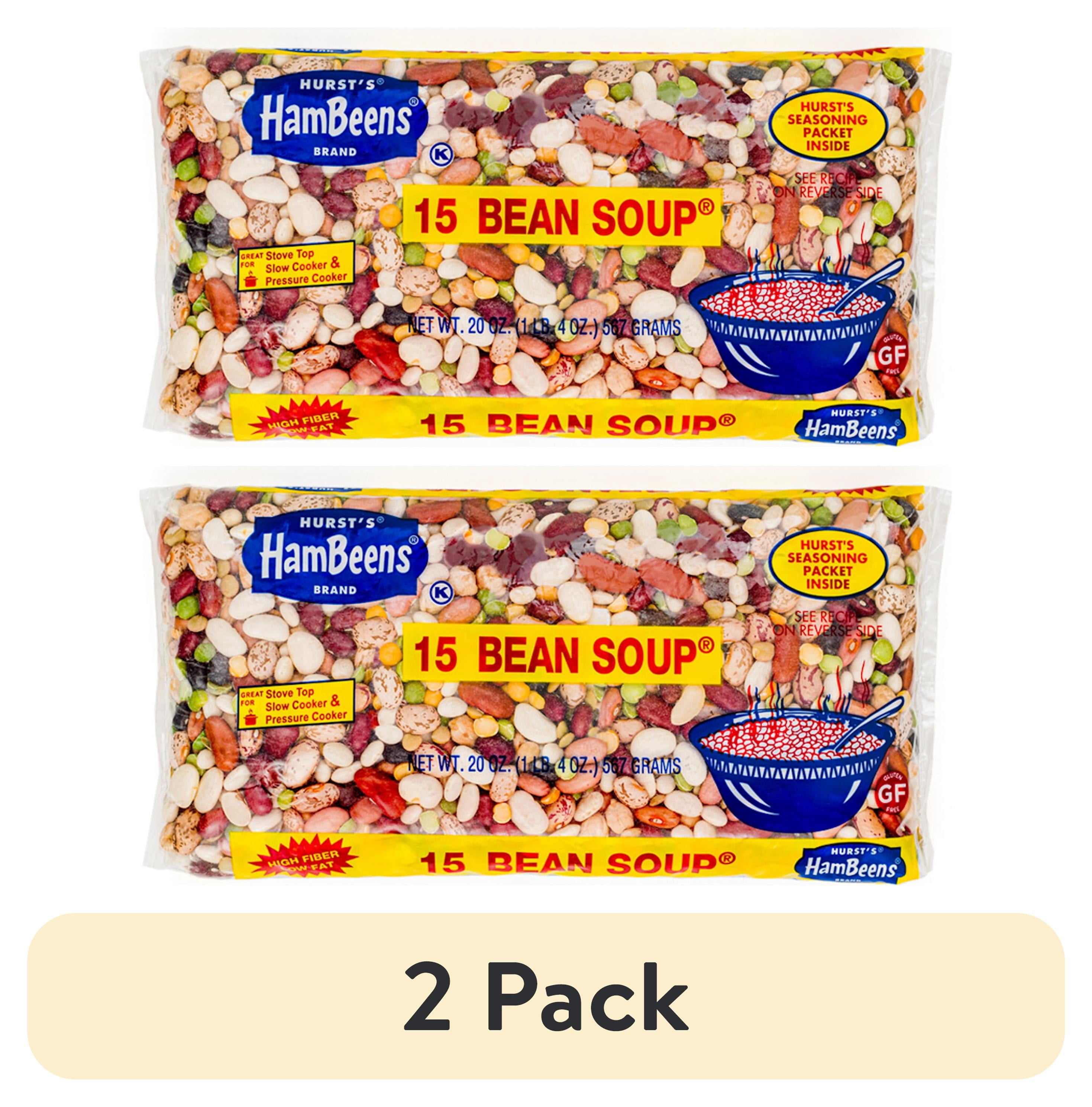 (2 pack) Hurst's HamBeens 15 Bean Soup, 20 oz - Walmart.com