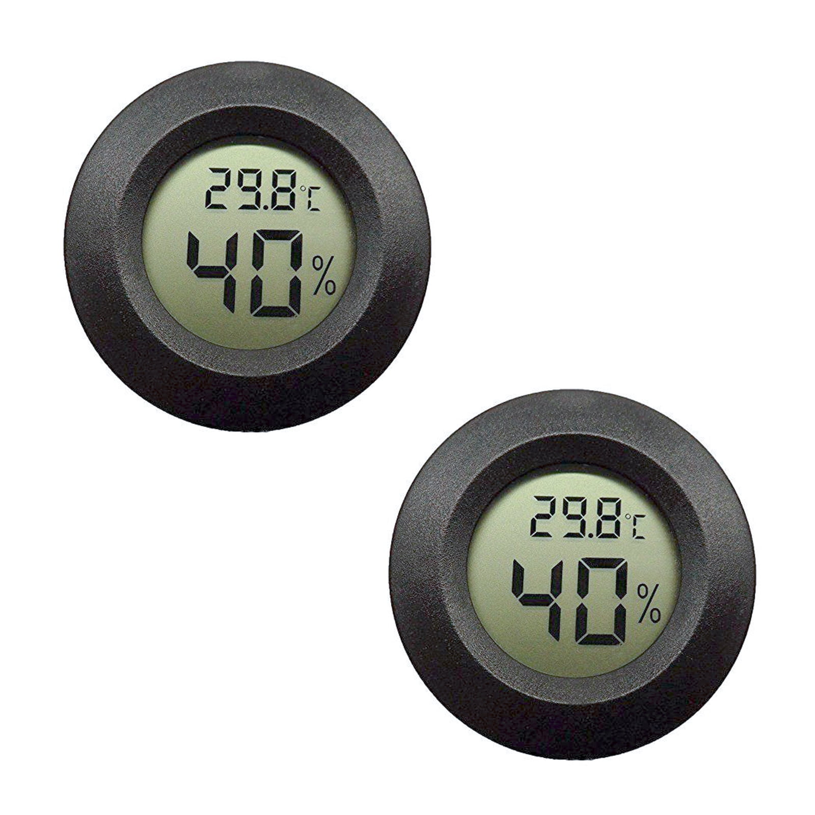 2-Pack Digital Hygrometer Thermometer LCD Monitor, Indoor/Outdoor ...