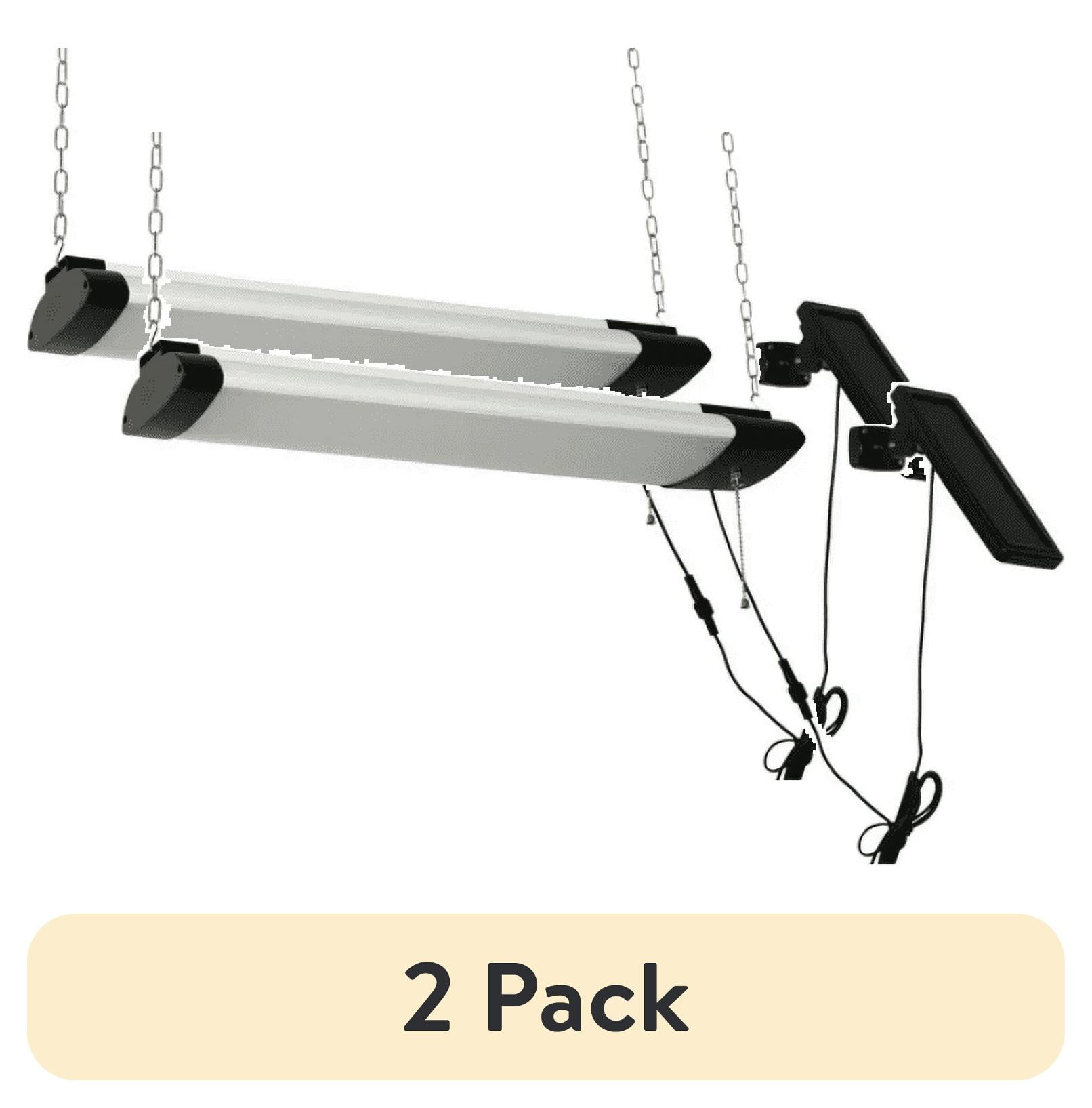 (2 pack) Hyper Tough 1000 Lumen Adjustable Solar LED Shop Light with ...