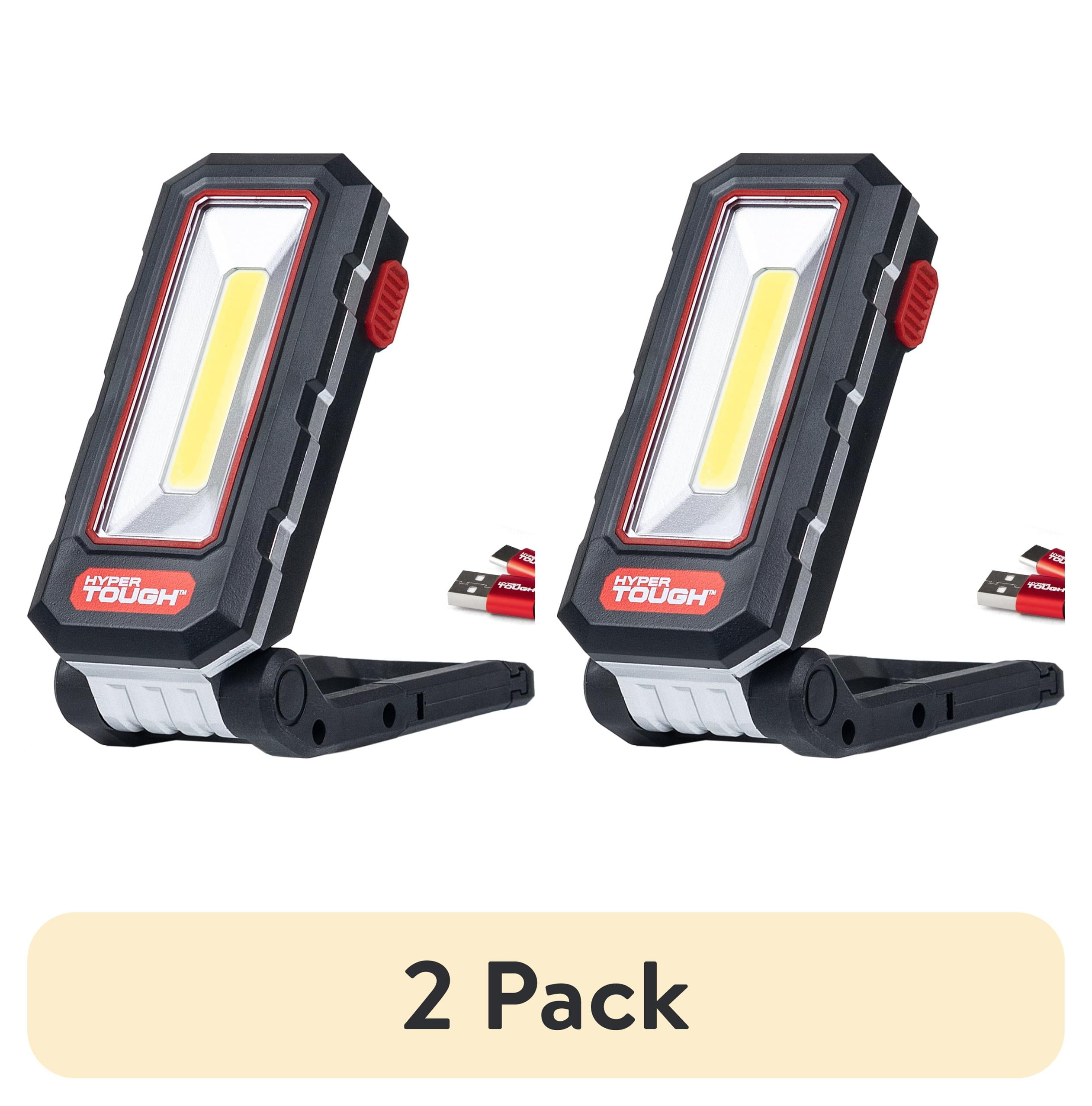 (2 pack) Hyper Tough 1000 Lumens Rechargeable Work Light with Aluminium ...