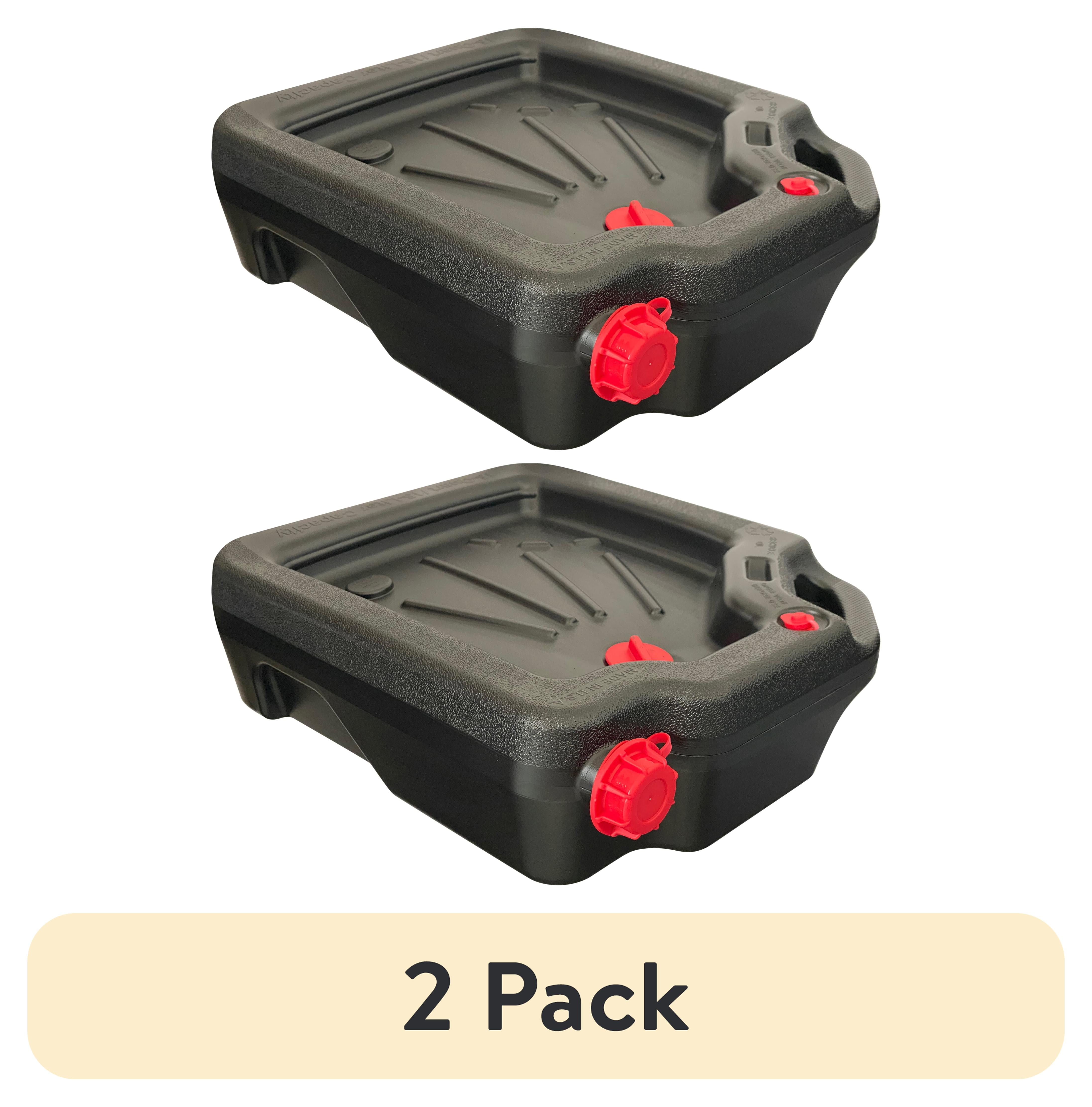 (2 pack) Hyper Tough 16-Quart Automotive Drain Pan Container - Walmart.com