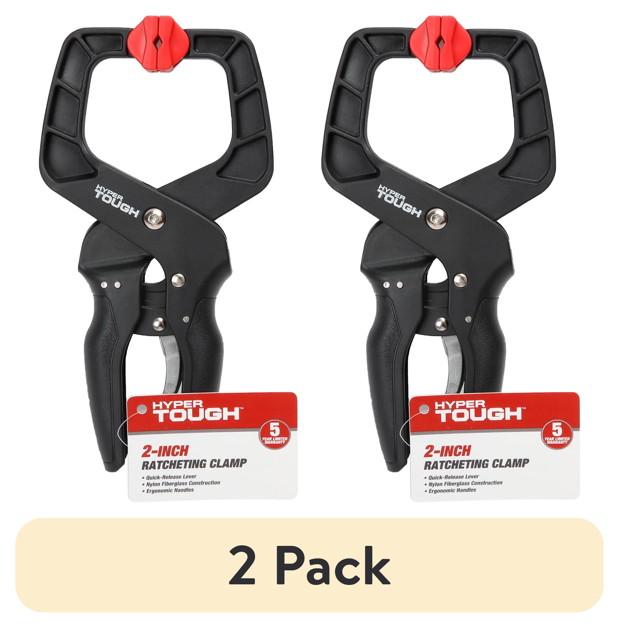 (2 pack) Hyper Tough 2-inch Resin Ratcheting Clamp - Walmart.com