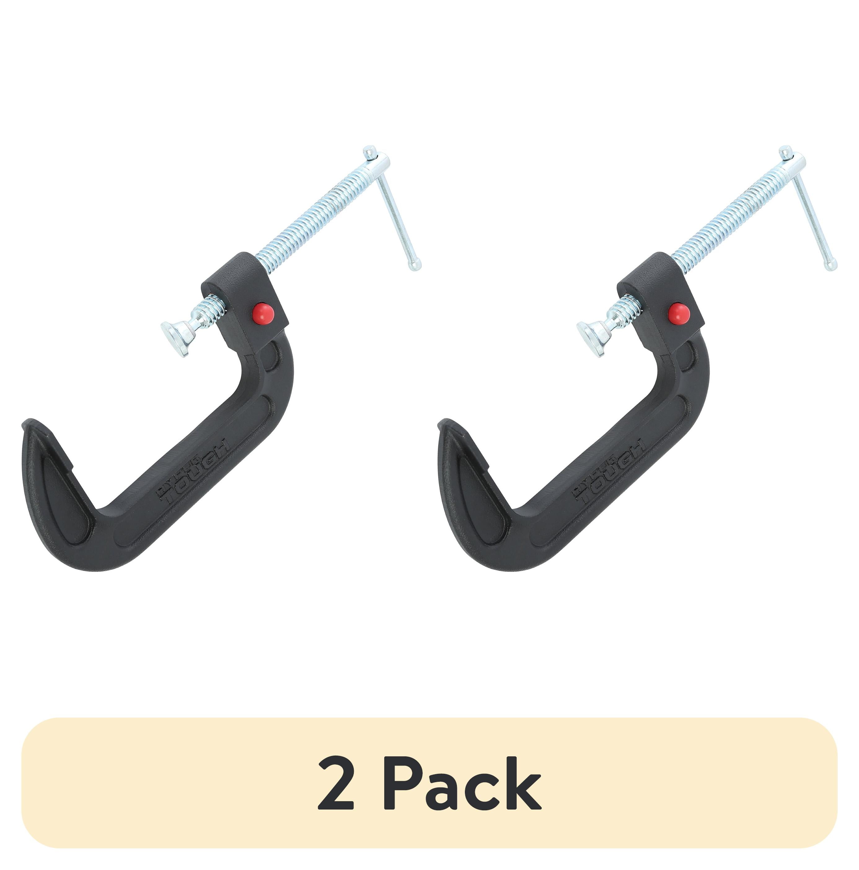 (2 pack) Hyper Tough 4-Inch Push Button Quick Release C-Clamp, 4820V ...