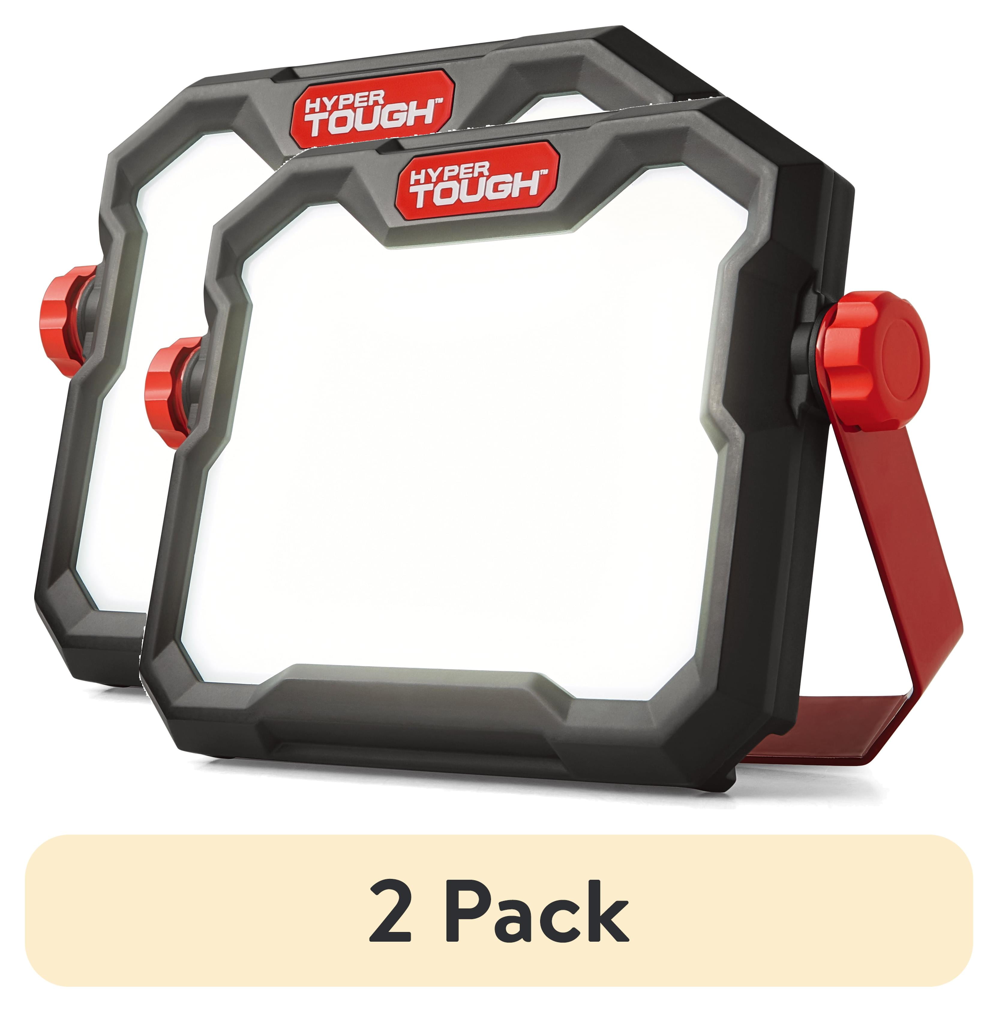 (2 pack) Hyper Tough 50W LED 5000 Lumen Rechargeable Free Standing ...