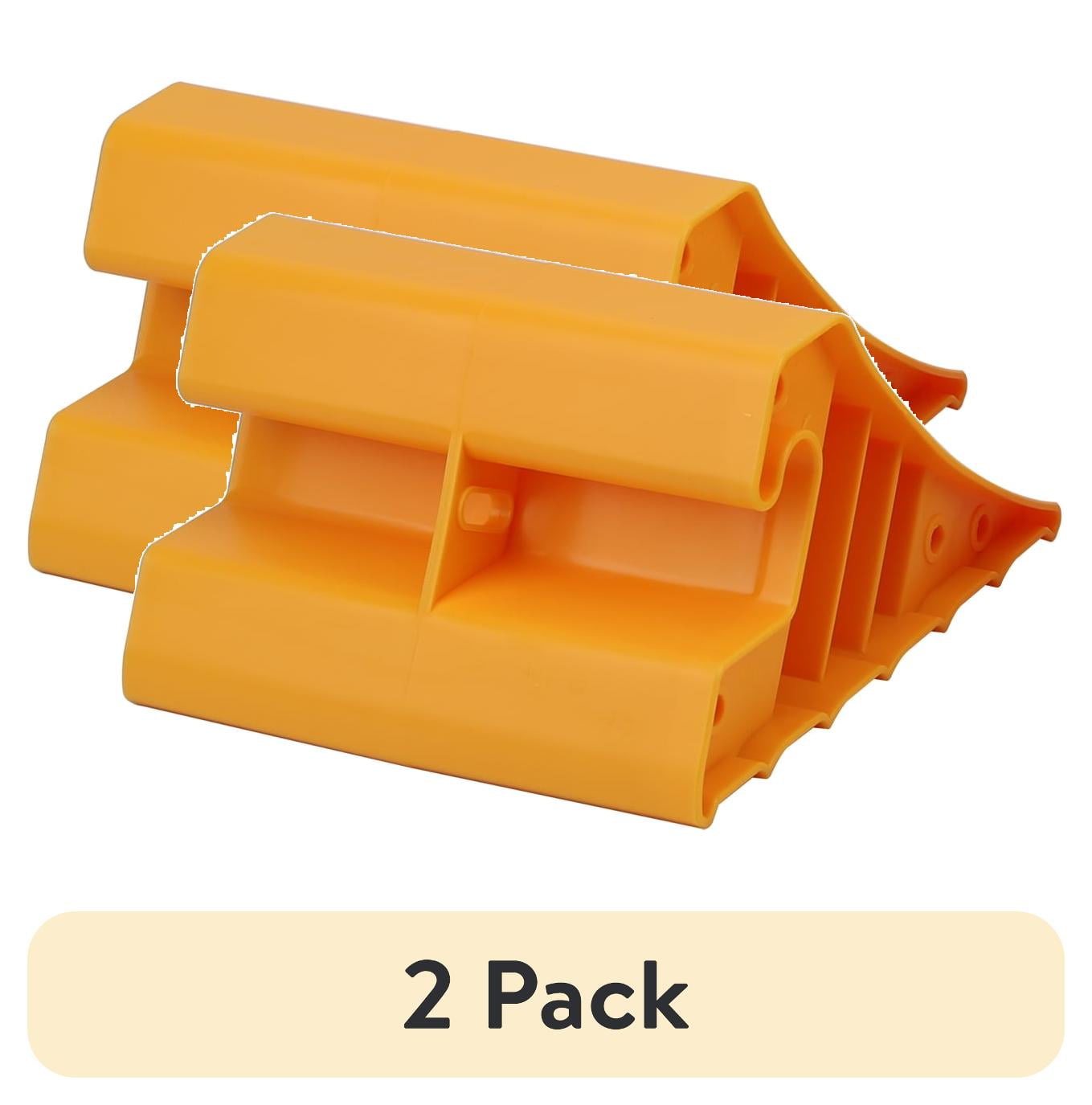 Hyper Tough 2-Pack Yellow Heavy Duty Wheel Chock for RVs, Trailers ...