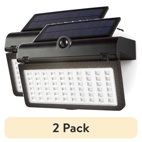 (2 pack) Hyper Tough Flood and Security Lights 1500 Lumen LED Motion ...