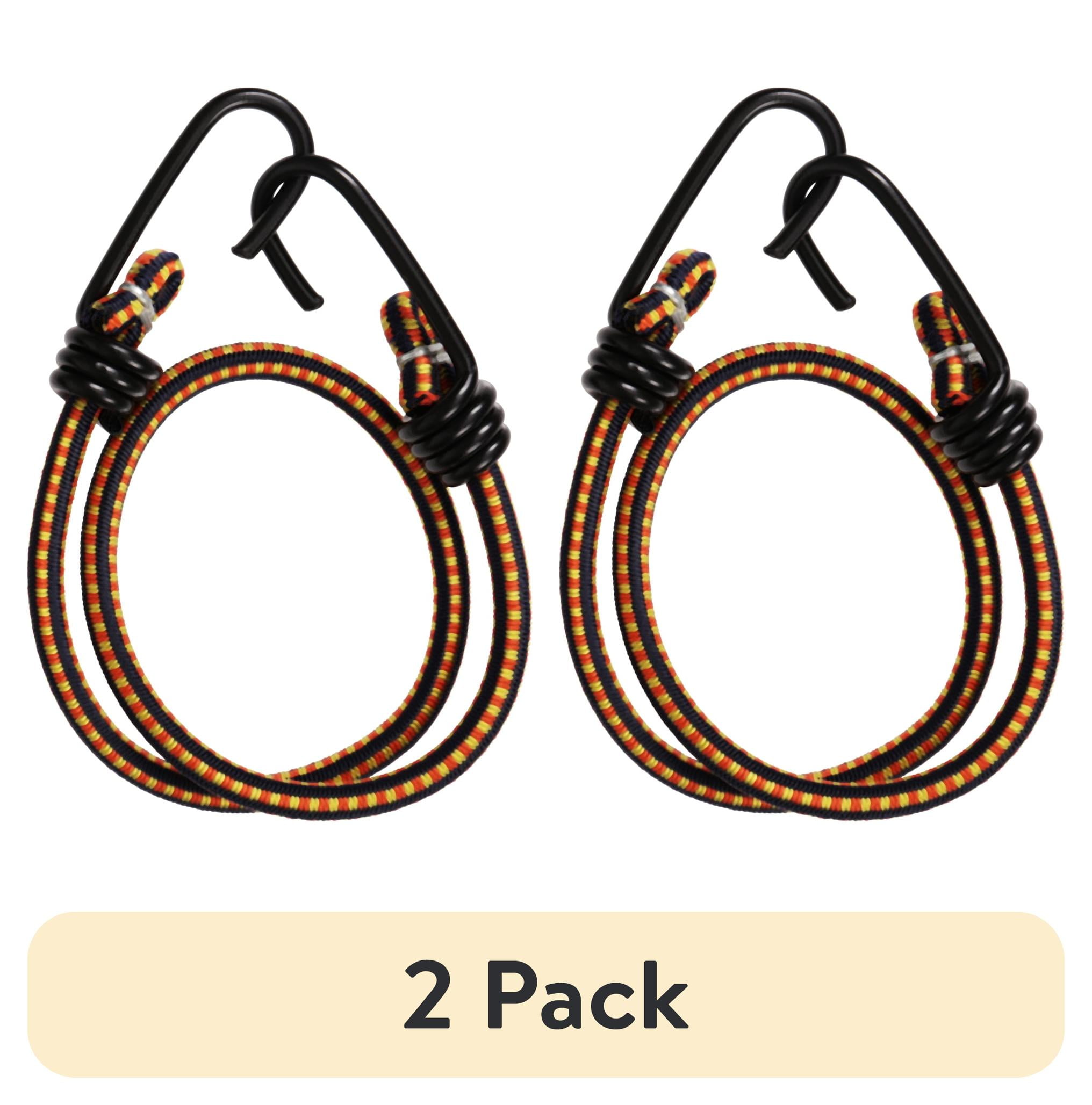 (2 pack) Hyper Tough Heavy Duty 24 inch Bungee Cord with Coated Hooks ...