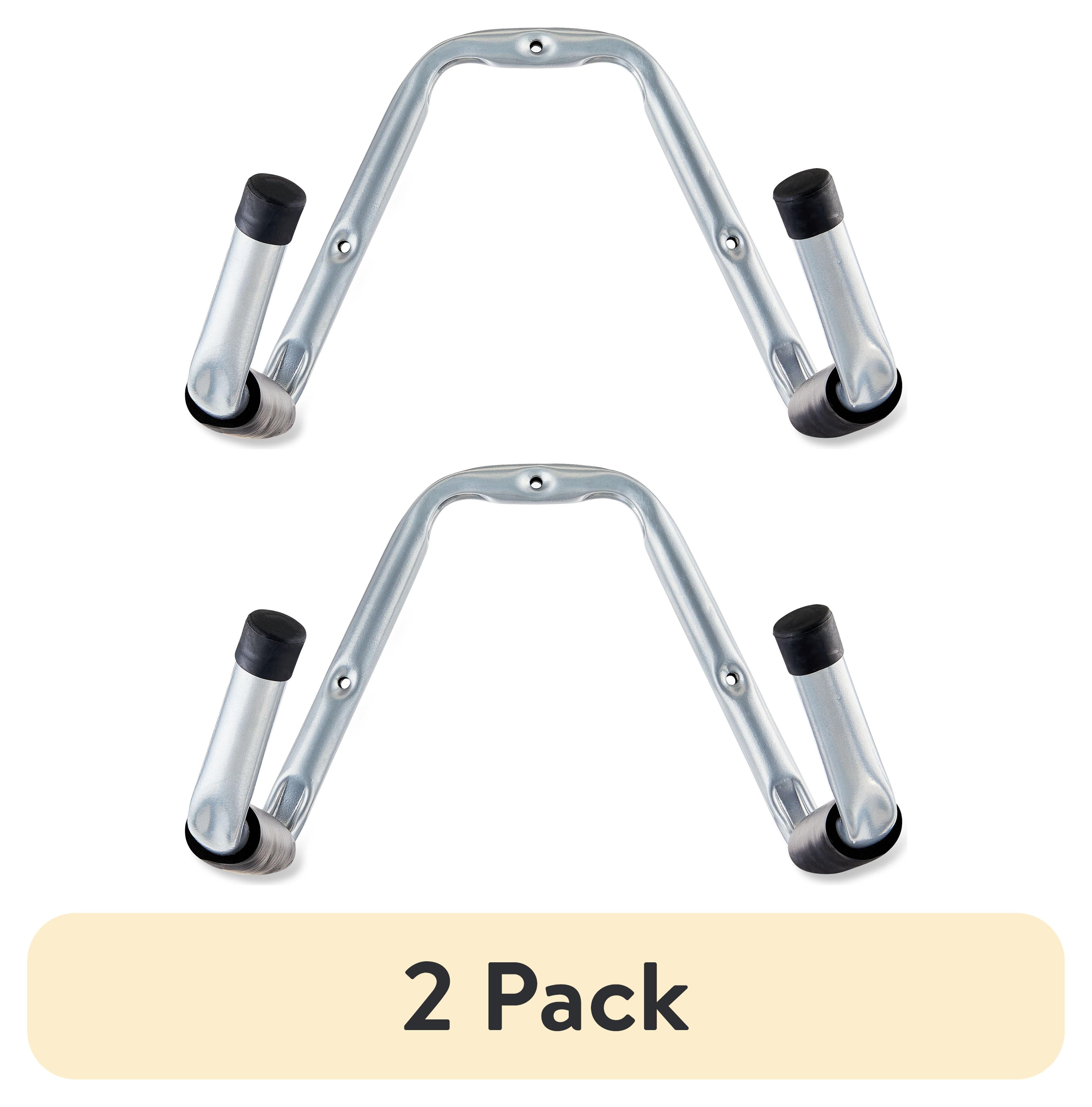 (2 pack) Hyper Tough Heavy Duty Steel Double-Arm Utility Hook Wall ...