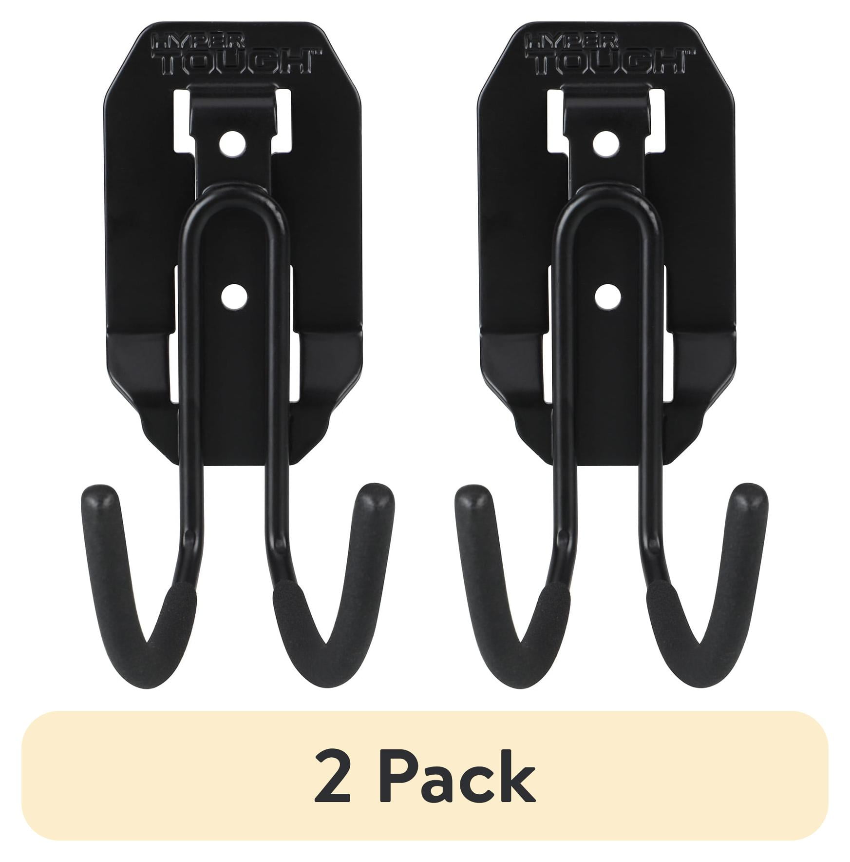 (2 pack) Hyper Tough Hyper Stack Garage Storage J Hook, Black - Walmart.com