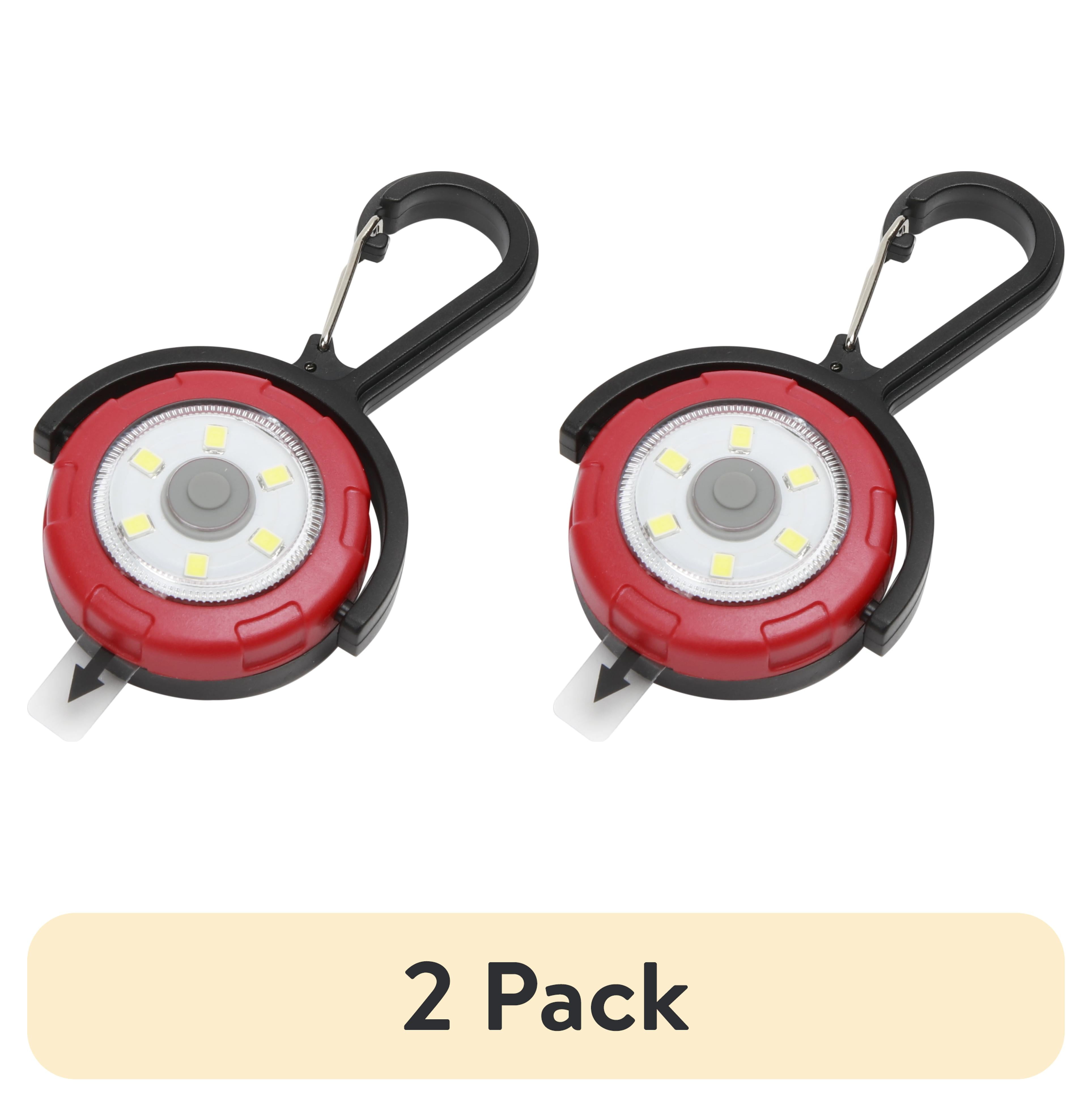 (2 pack) Hyper Tough LED Keychain Flashlight, Multi Setting Light, 360 ...