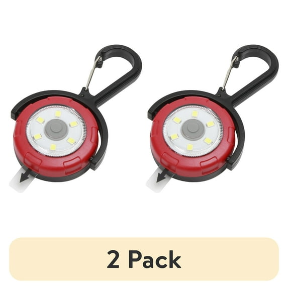 (2 pack) Hyper Tough LED Keychain Flashlight, Multi Setting Light, 360 ...