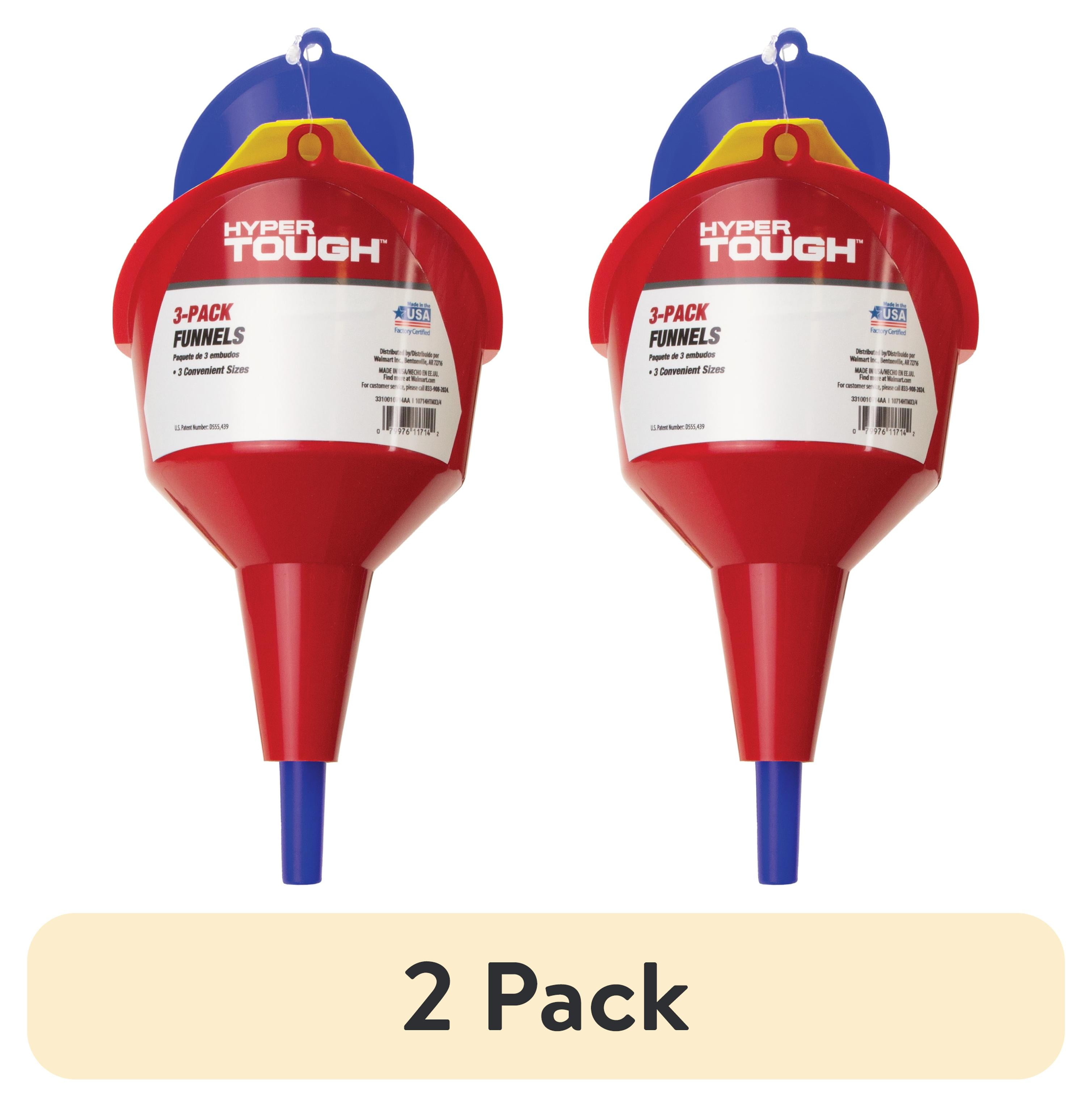 (2 pack) Hyper Tough Super Funnel Trio, Multi Purpose Plastic ...