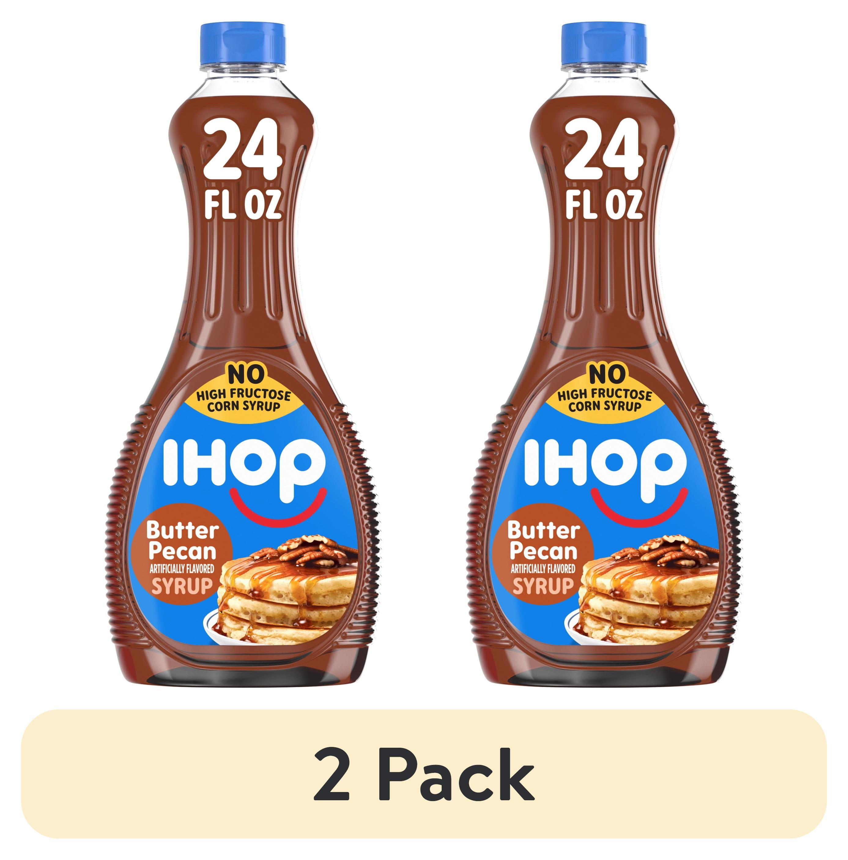 (2 pack) IHOP Butter Pecan Artificially Flavored Syrup, 24 fl oz Bottle ...