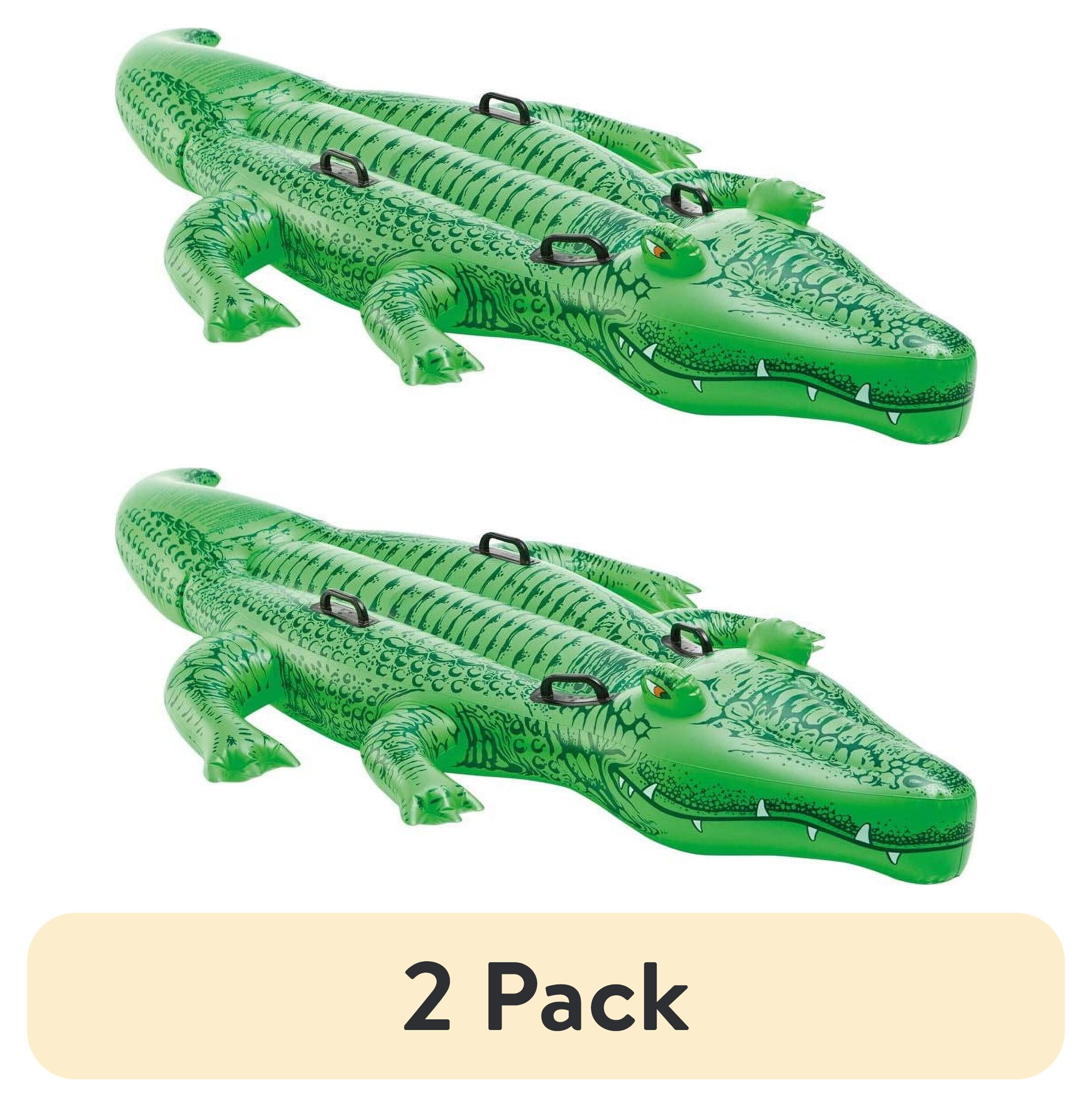 (2 pack) INTEX Giant Gator Inflatable Pool Float 80" x 45" w 2 Heavy ...