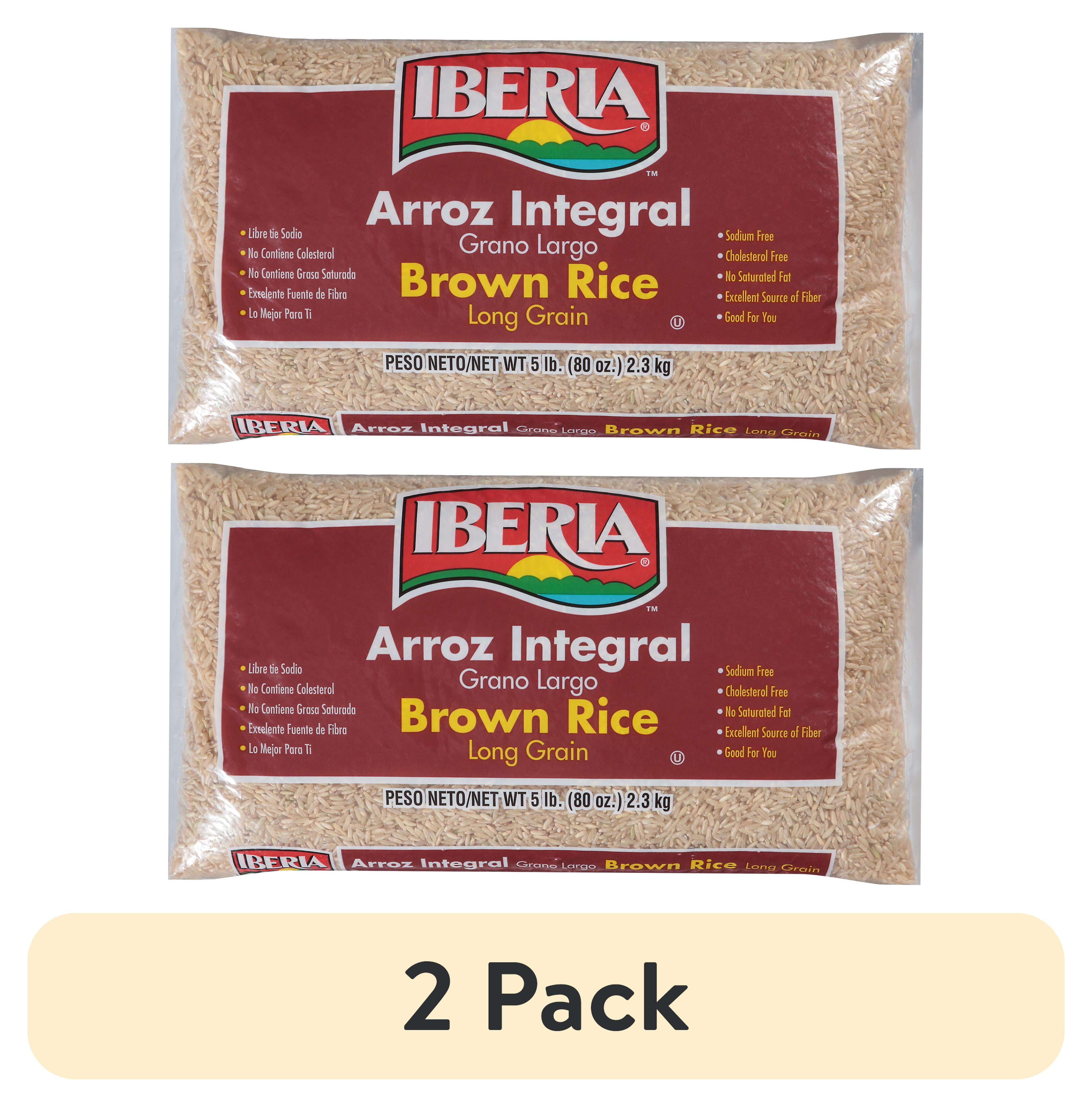 (2 pack) Iberia Brown Rice Long Grain 5 lb - Walmart.com