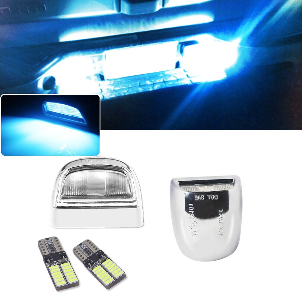 2-pack Ice Blue LED Bulbs with Housing Kit for for Chevrolet Silverado ...