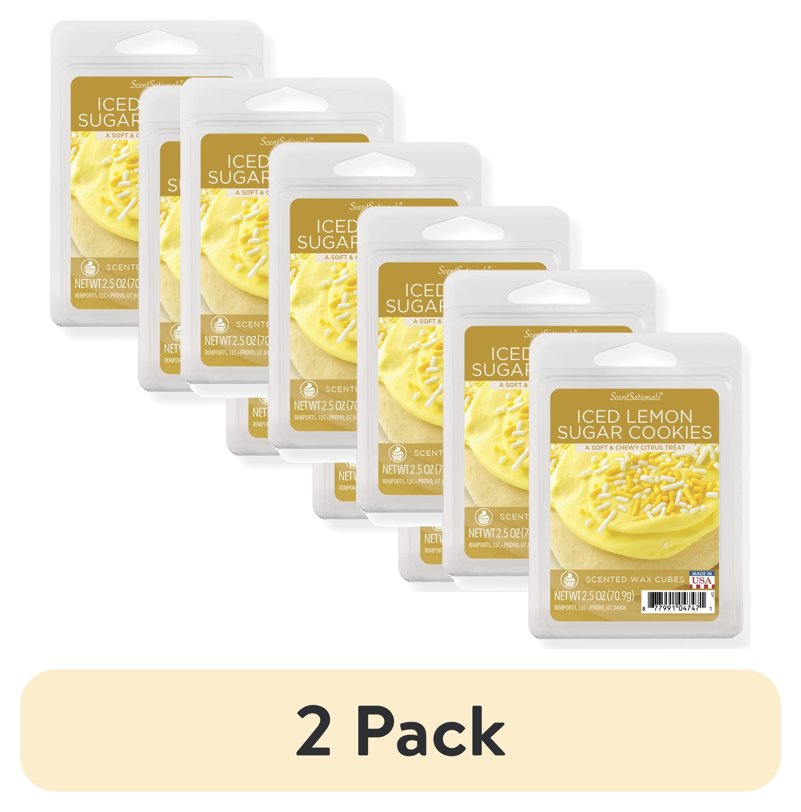 (2 pack) Iced Lemon Sugar Cookie Scented Wax Melts, ScentSationals, 2.5 ...