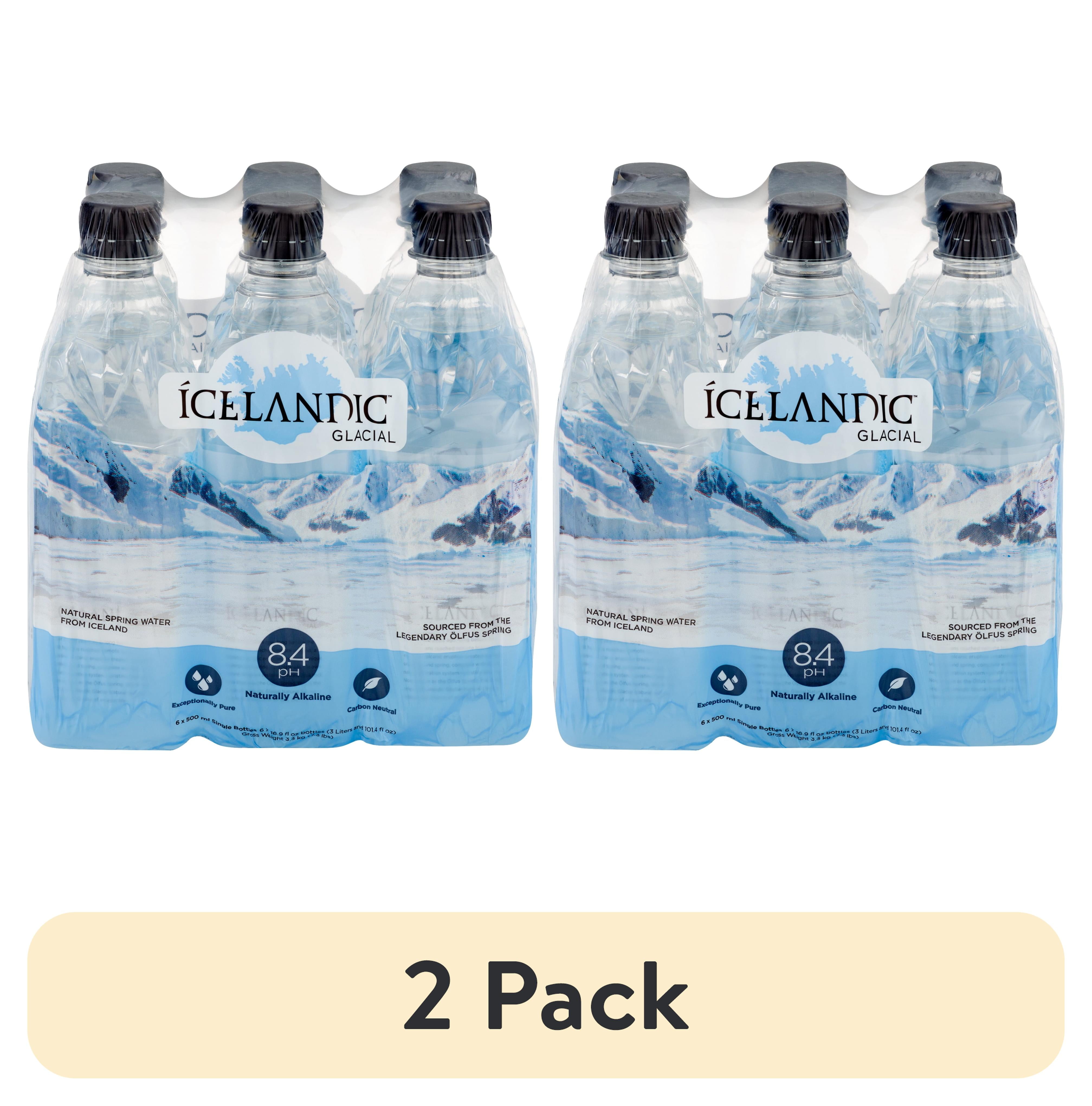 (2 pack) Icelandic Glacial Natural Spring Water, 6 Pack 16.9 fl. oz ...