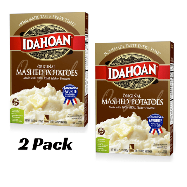 (2 pack) Idahoan Original Mashed Potatoes, 13.75 oz Box - Walmart.com