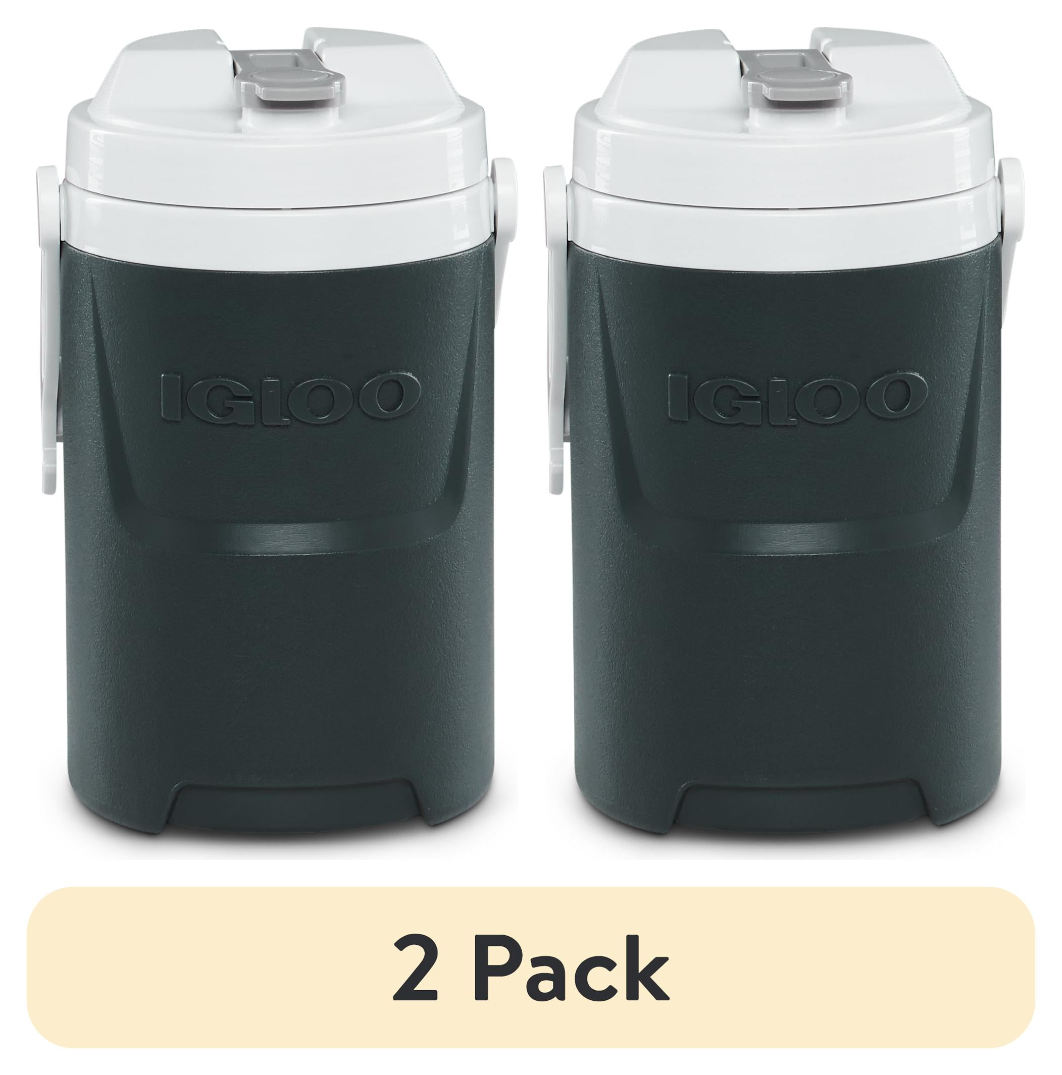 Igloo 1/2 Gallon Insulated Leak-Resistant Sports Jug with Hooks, Gray ...