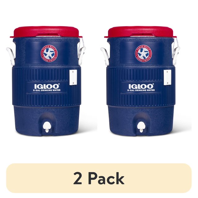 Free Shipping! Igloo 5 Gallon Blue Texas Edition Heavy-Duty Beverage ...