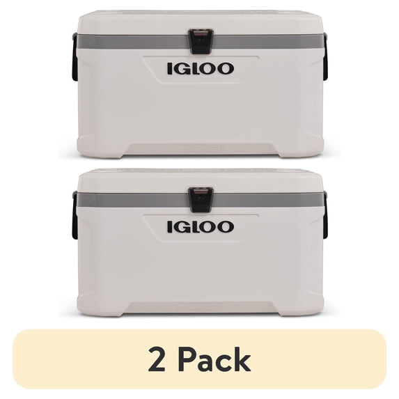 (2 pack) Igloo 70 Qt Latitude Marine Ultra, White and Moonscape ...