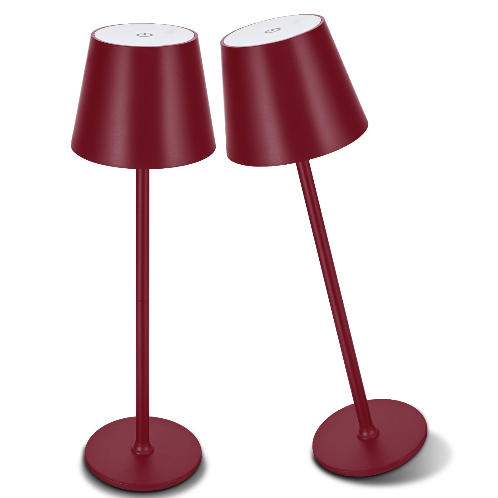 (2 pack) Ikfashoni Cordless Rechargeable 15" Table Lamps, 3 Levels ...