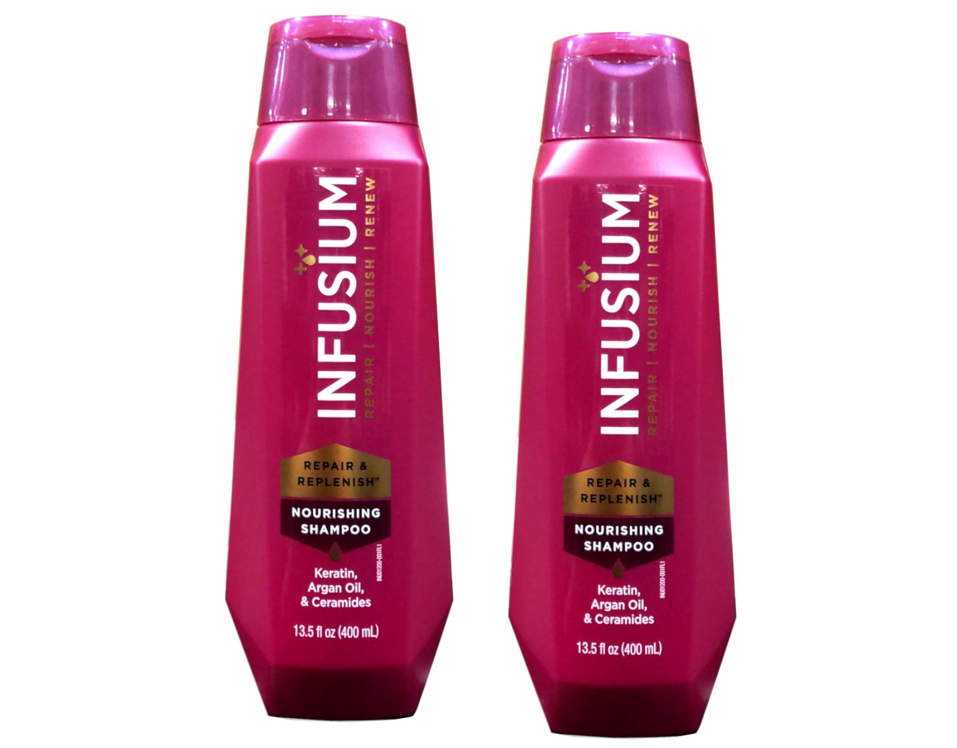 (2 pack) Infusium Repair & Replenish Shampoo, Nourish, Renew, with ...