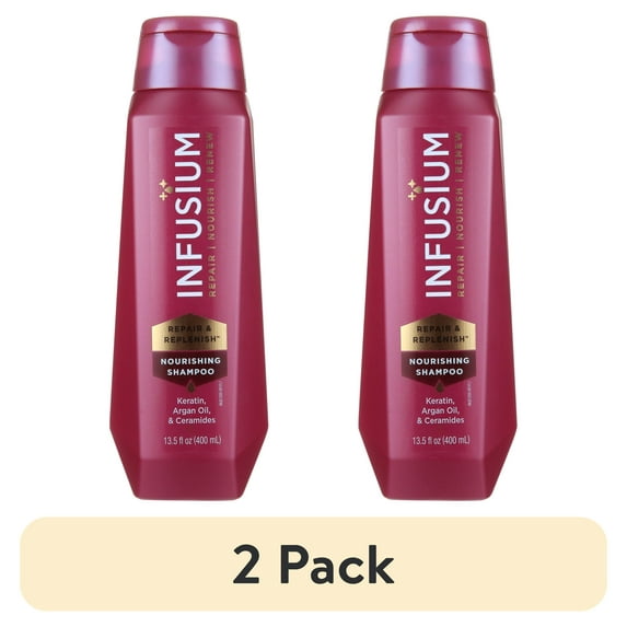 (2 pack) Infusium Repair & Replenish Nourishing Shampoo, with Keratin ...
