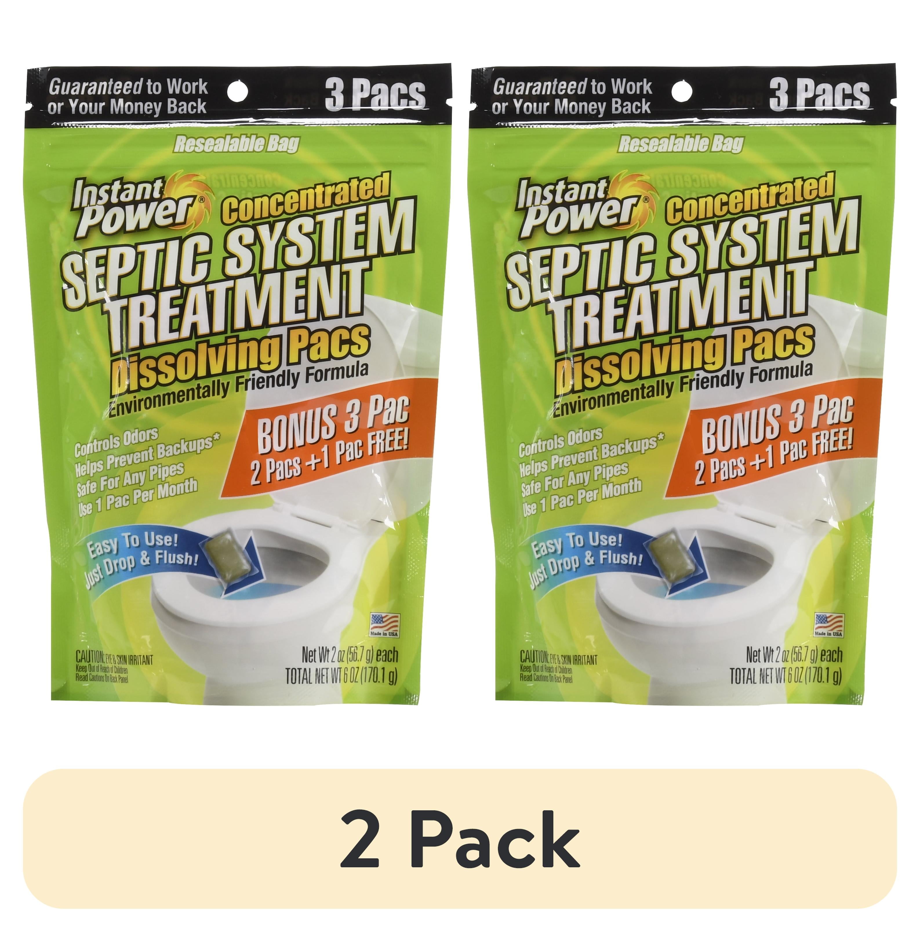 (2 pack) Instant Power Concentrated Septic System Treatment Dissolving ...