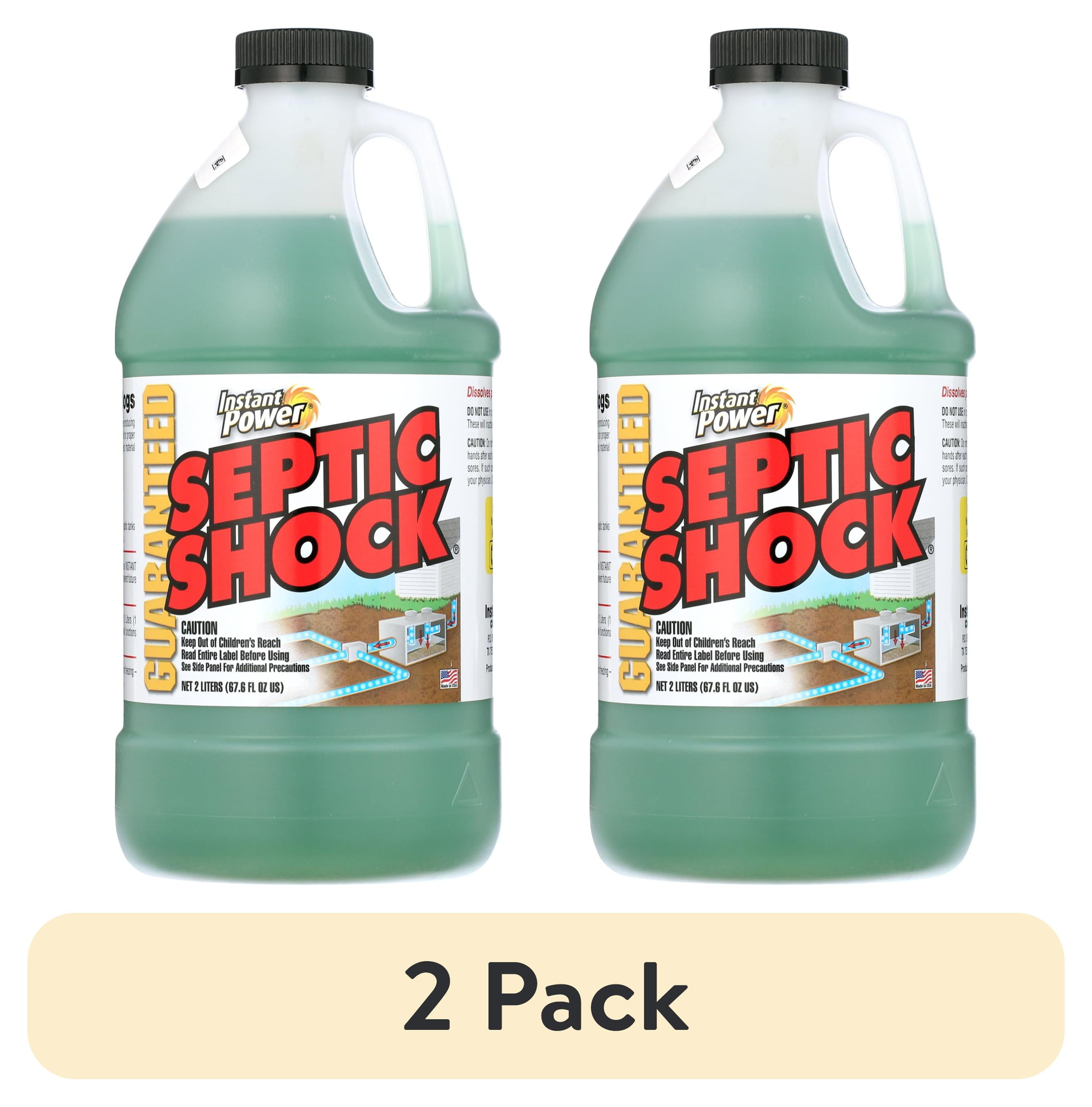 (2 pack) Instant Power Septic Shock, 67.6 fl oz (2 Liter), Super ...