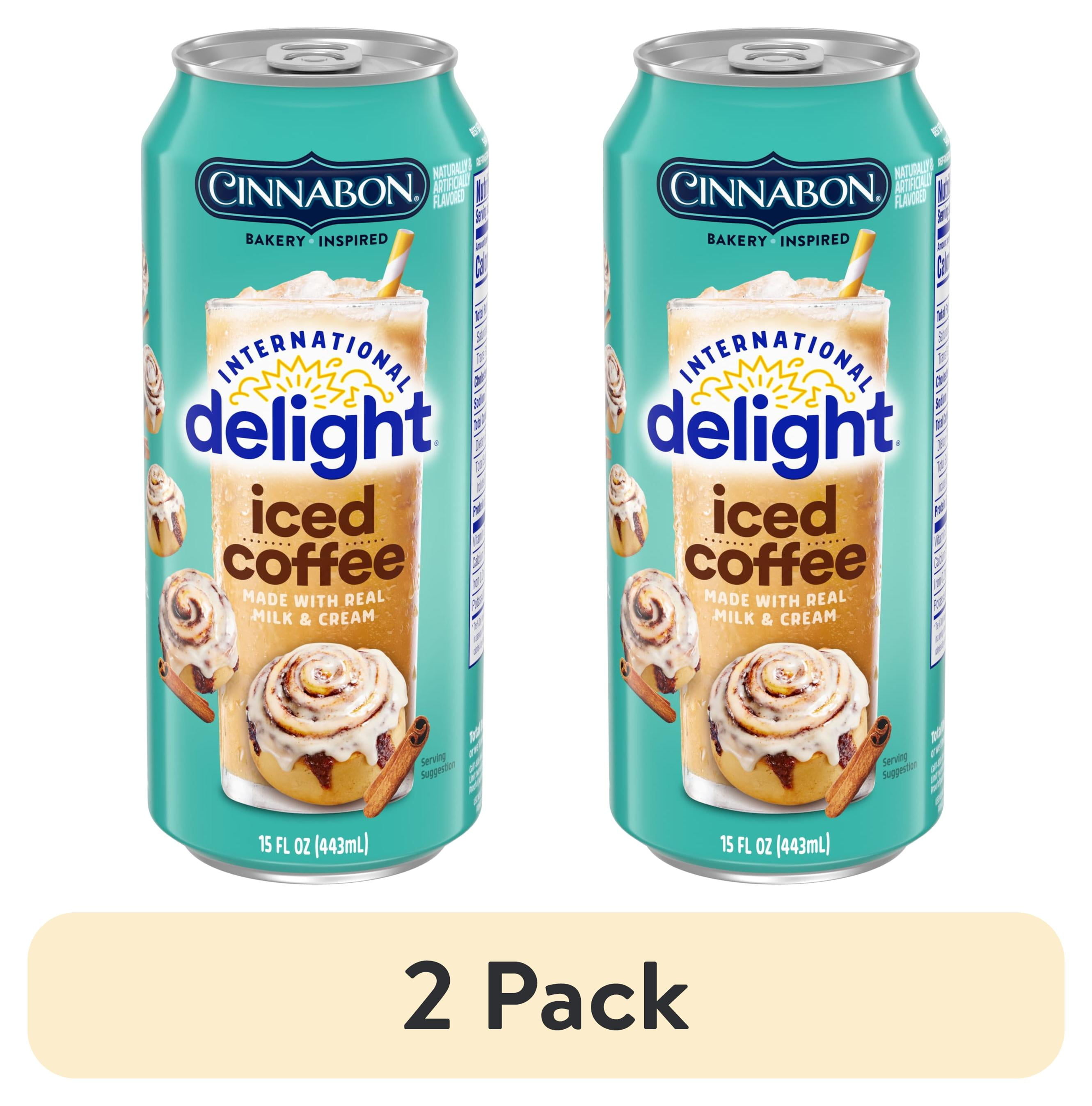 (2 pack) International Delight Cinnabon(R) Iced Coffee, 15 fl oz ...