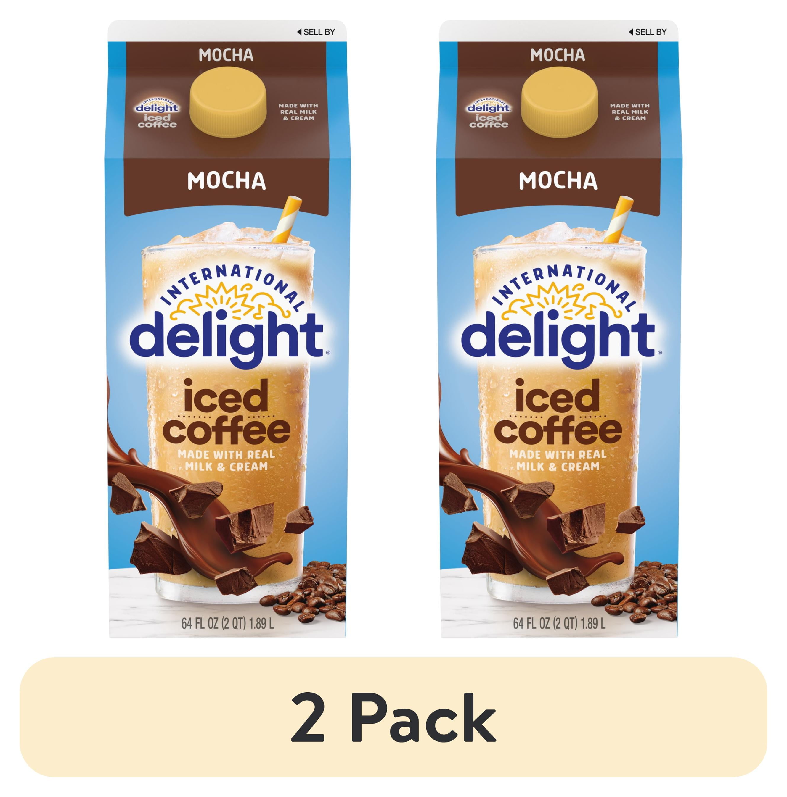 (2 pack) International Delight Ready to Drink Mocha Iced Coffee, 64 fl ...