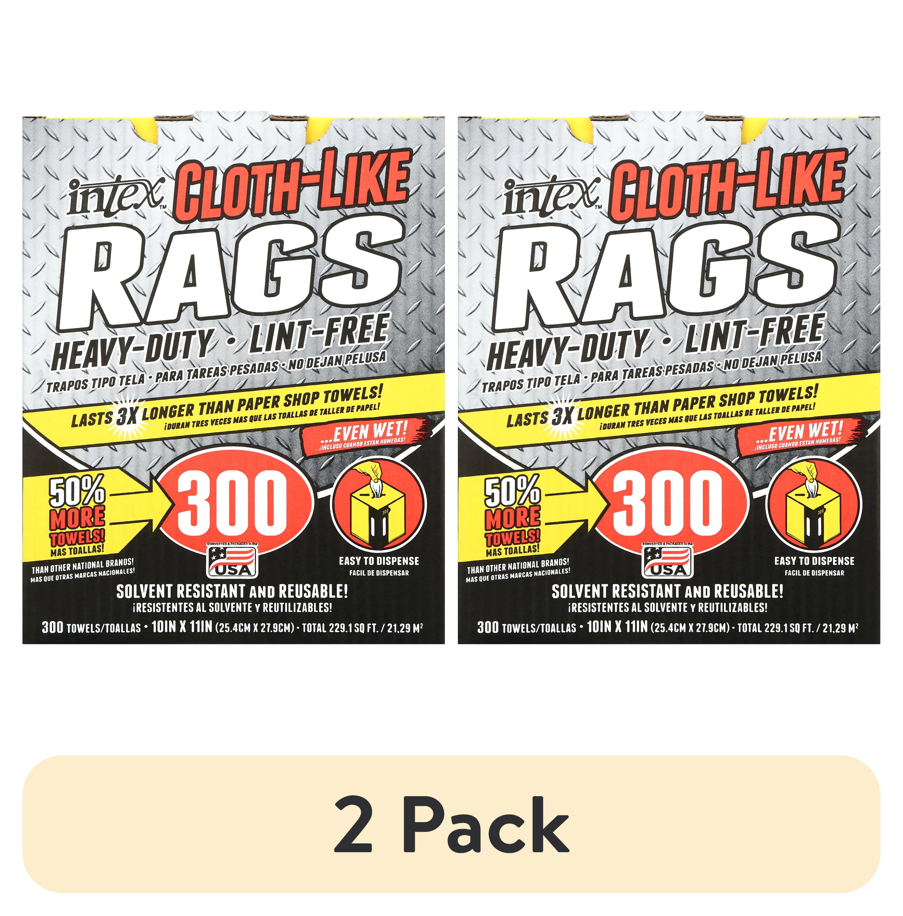 (2 pack) Intex Nw-00454-75 Cloth-Like Wiping Rags, Fiber Blend ...