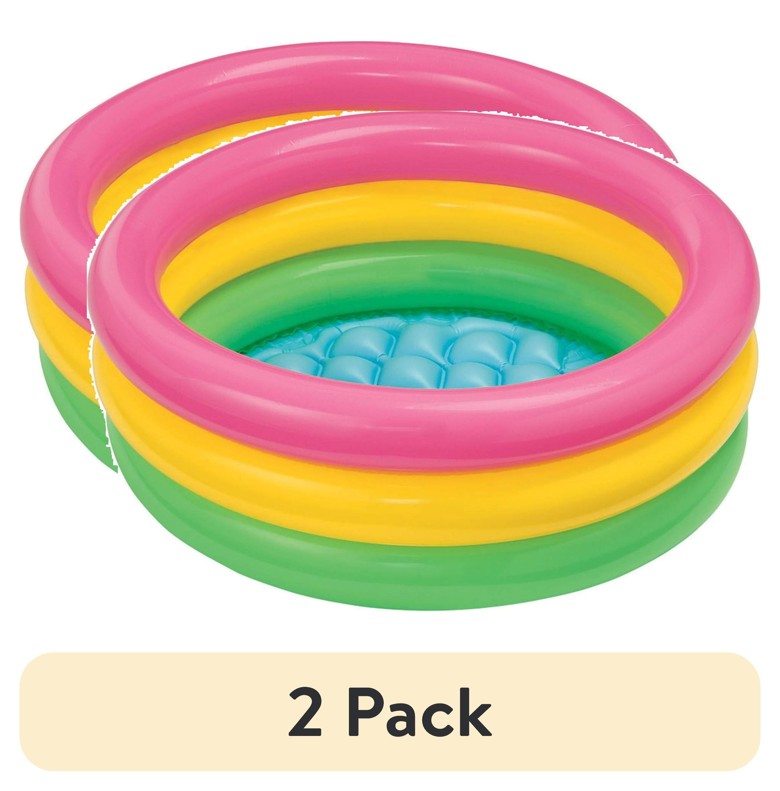 (2 pack) Intex: Inflatable Baby Pool - Sunset Glow - 34"x10", 3 Color ...