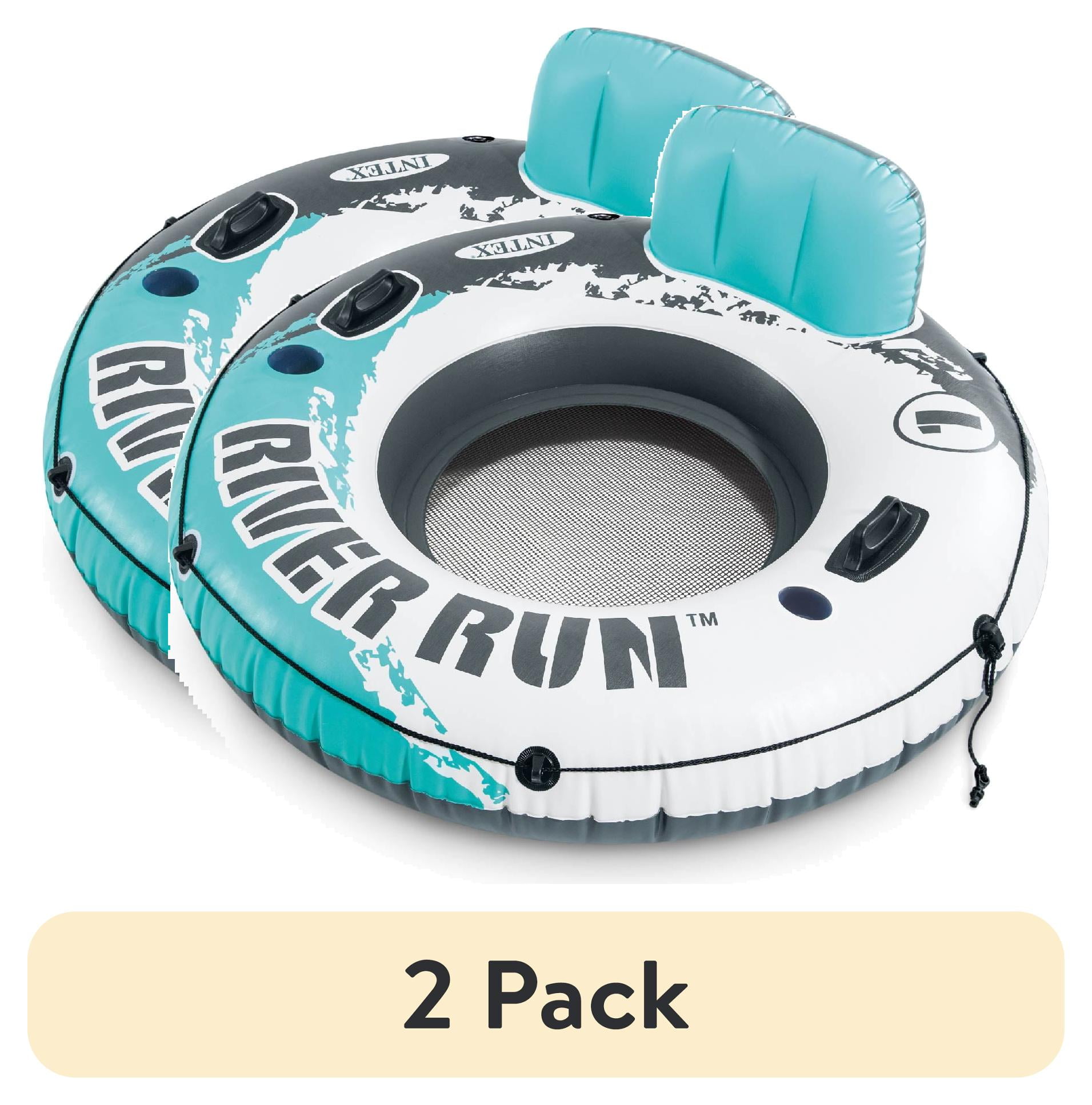 Free Shipping! Intex 2 Pack River Run Inflatable Adult Water Tube ...