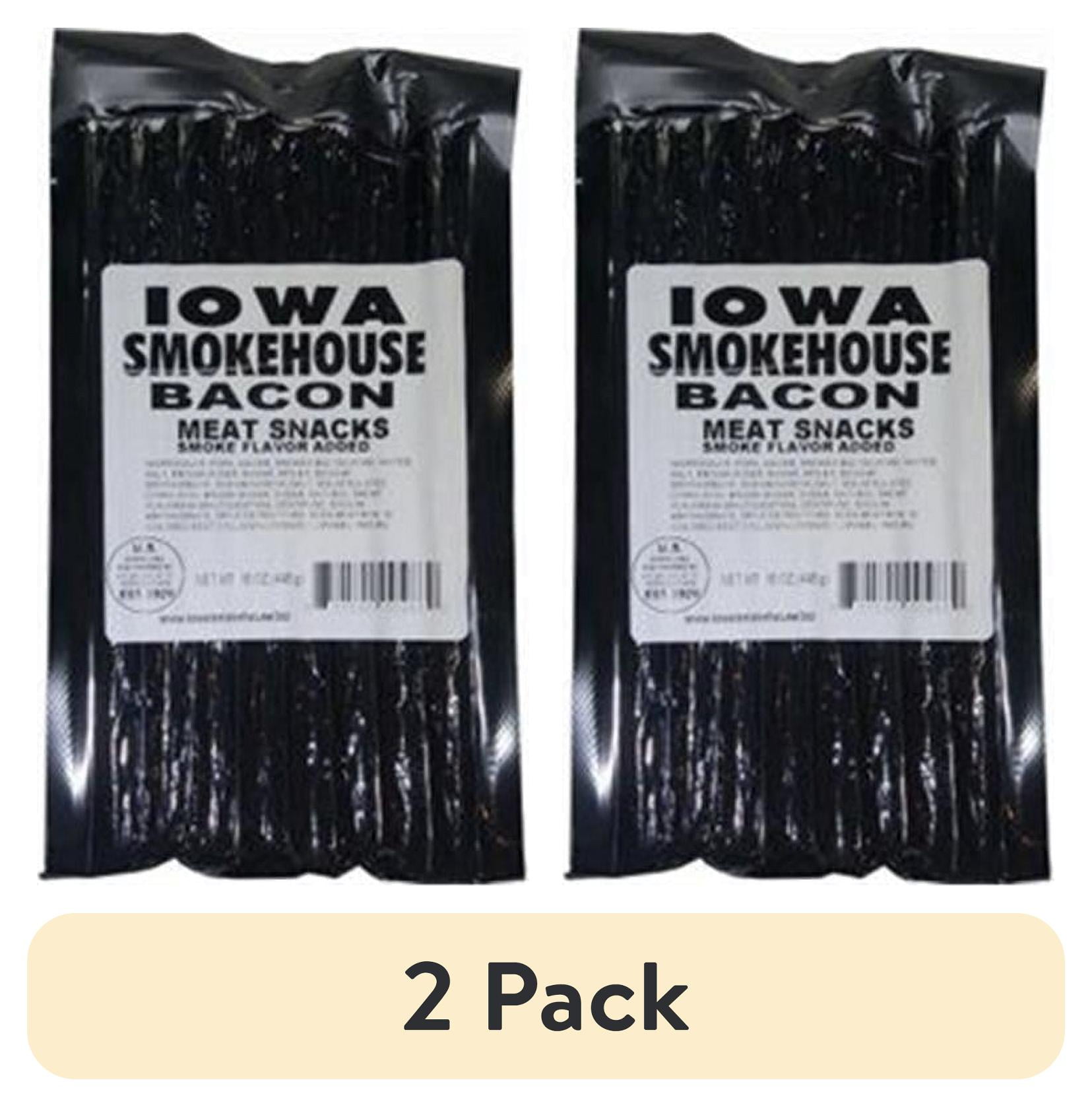 (2 pack) Iowa Smokehouse 16oz Meat Sticks Bacon - Walmart.com