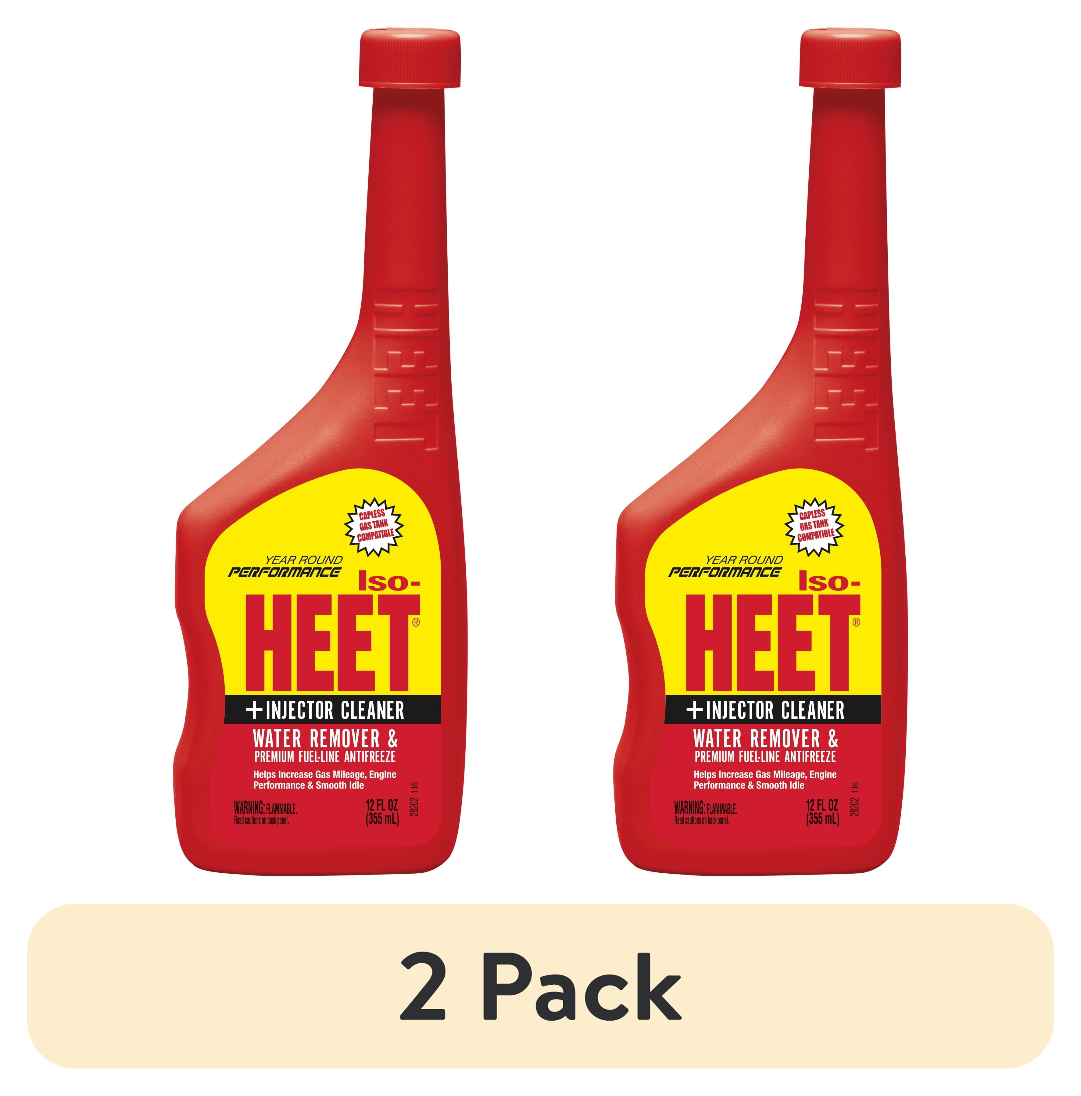 (2 pack) Iso-HEET Fuel-Line Antifreeze and Injector Cleaner 12 fl. oz ...