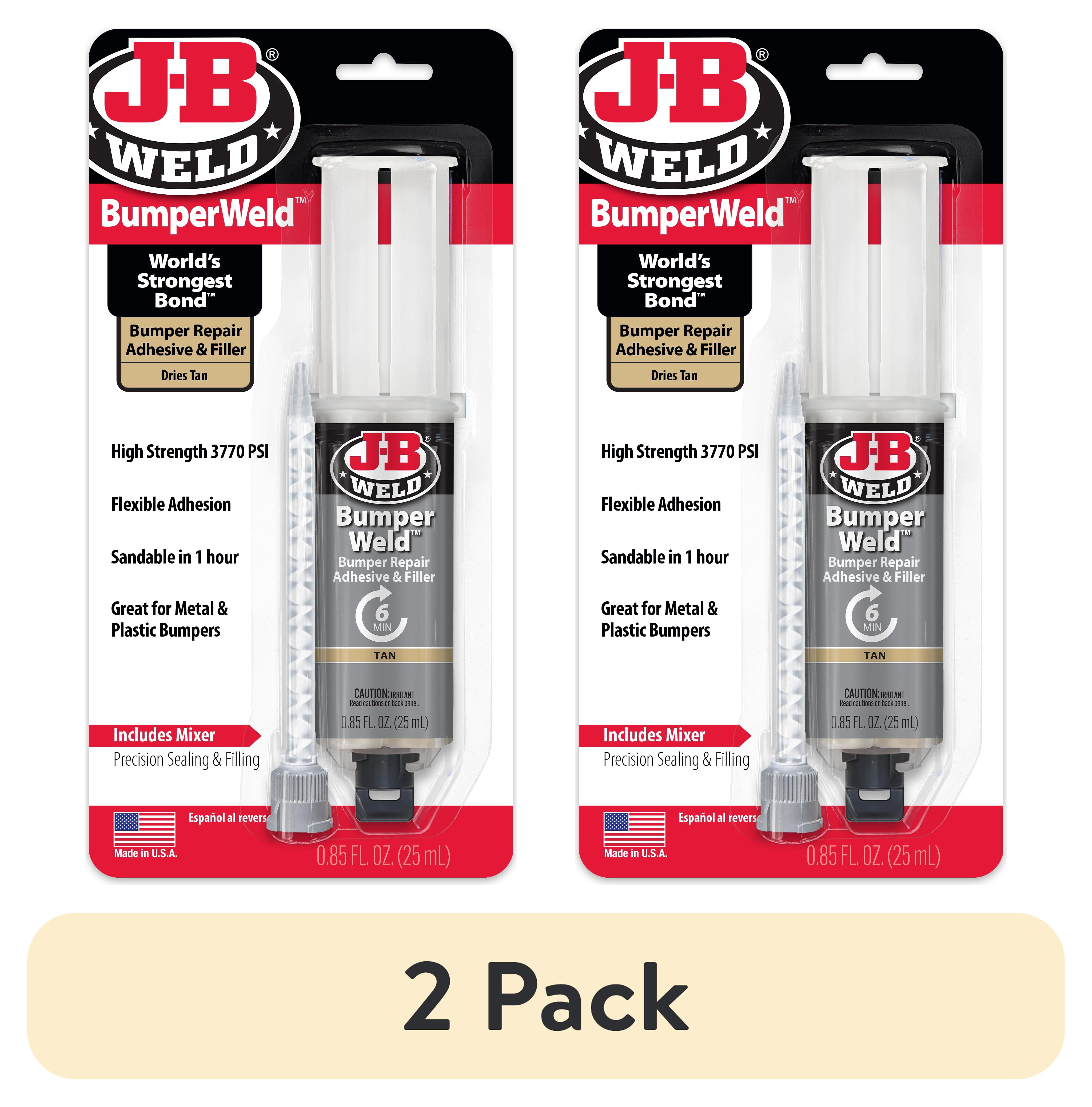 (2 pack) J-B Weld Bumper Weld Syringe Epoxy Adhesive, 25 ml - Walmart.com