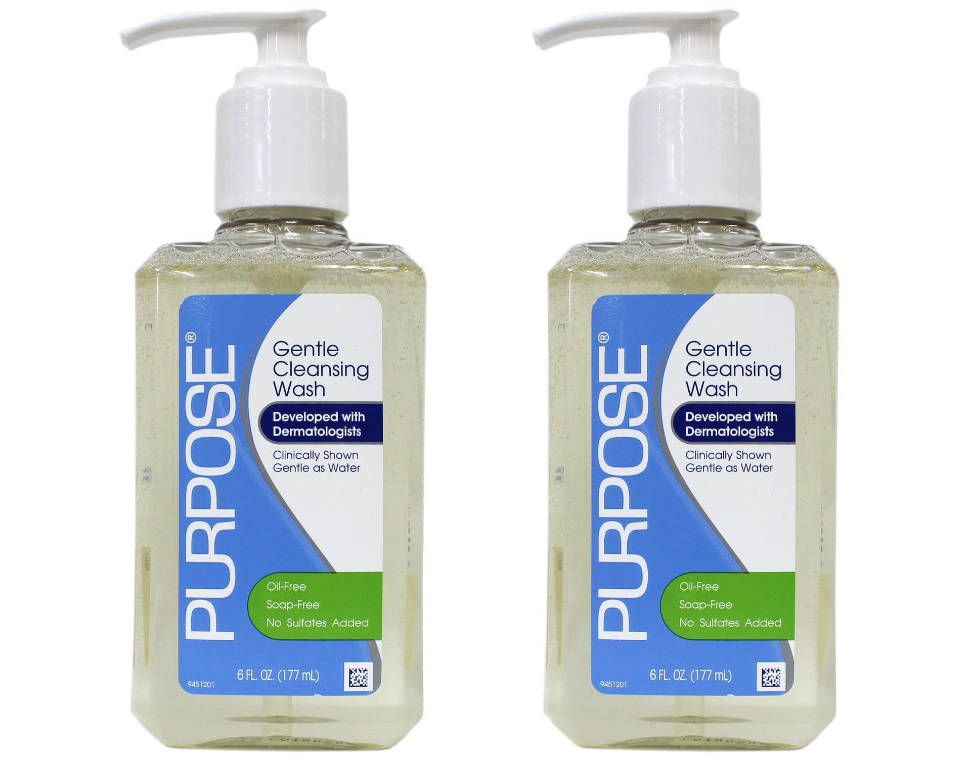 (2 pack) J&J Purpose Gentle Cleansing Wash, 6 Fl. Oz. - Walmart.com