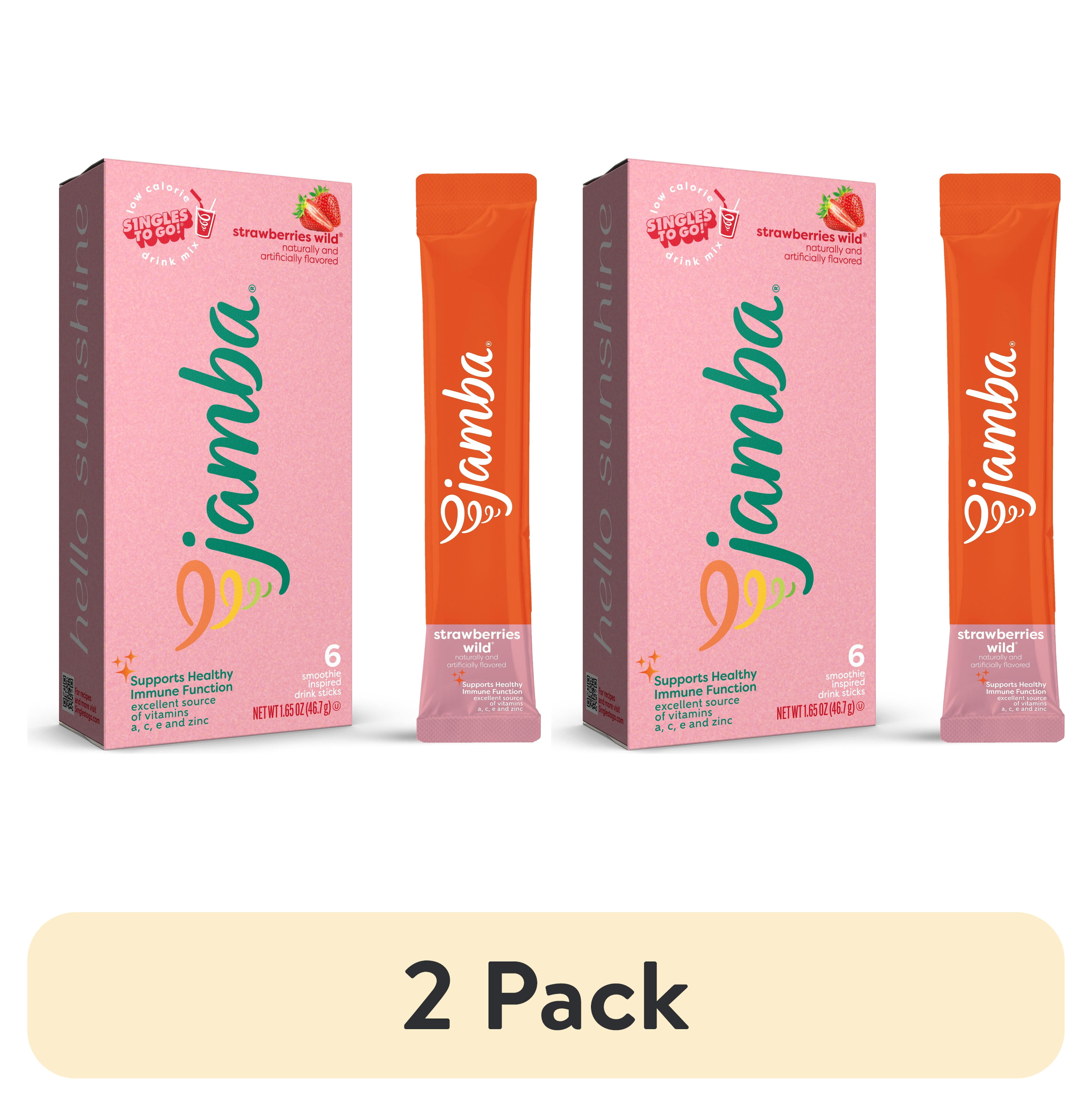 (2 pack) Jamba Immune Support Vitamin Enhanced Singles to Go! Low ...
