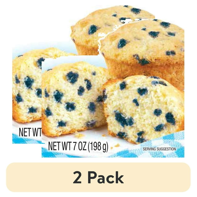 (2 pack) JIFFY Blueberry Muffin Mix 7 OZ Box - Walmart.com