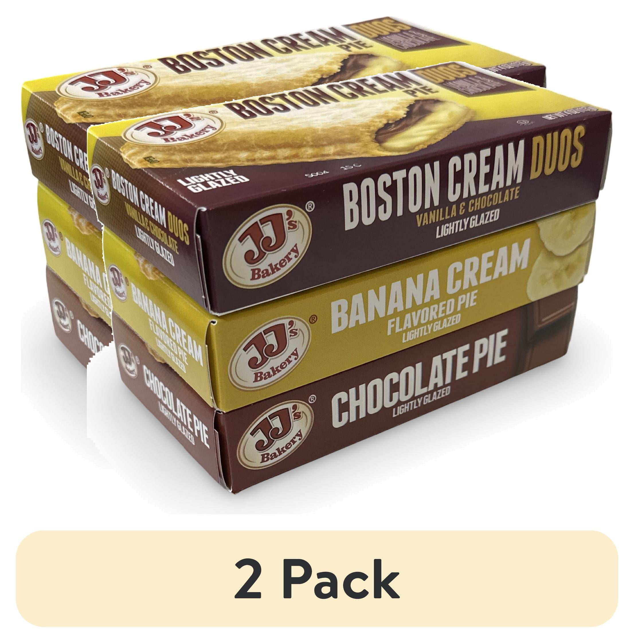 (2 pack) JJ's Bakery Pies Variety Pack (Boston Cream / Chocolate ...