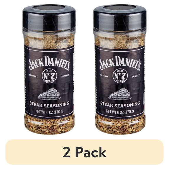 (2 pack) Jack Daniel's Steak Seasoning - 6 oz (Packaging May Vary ...
