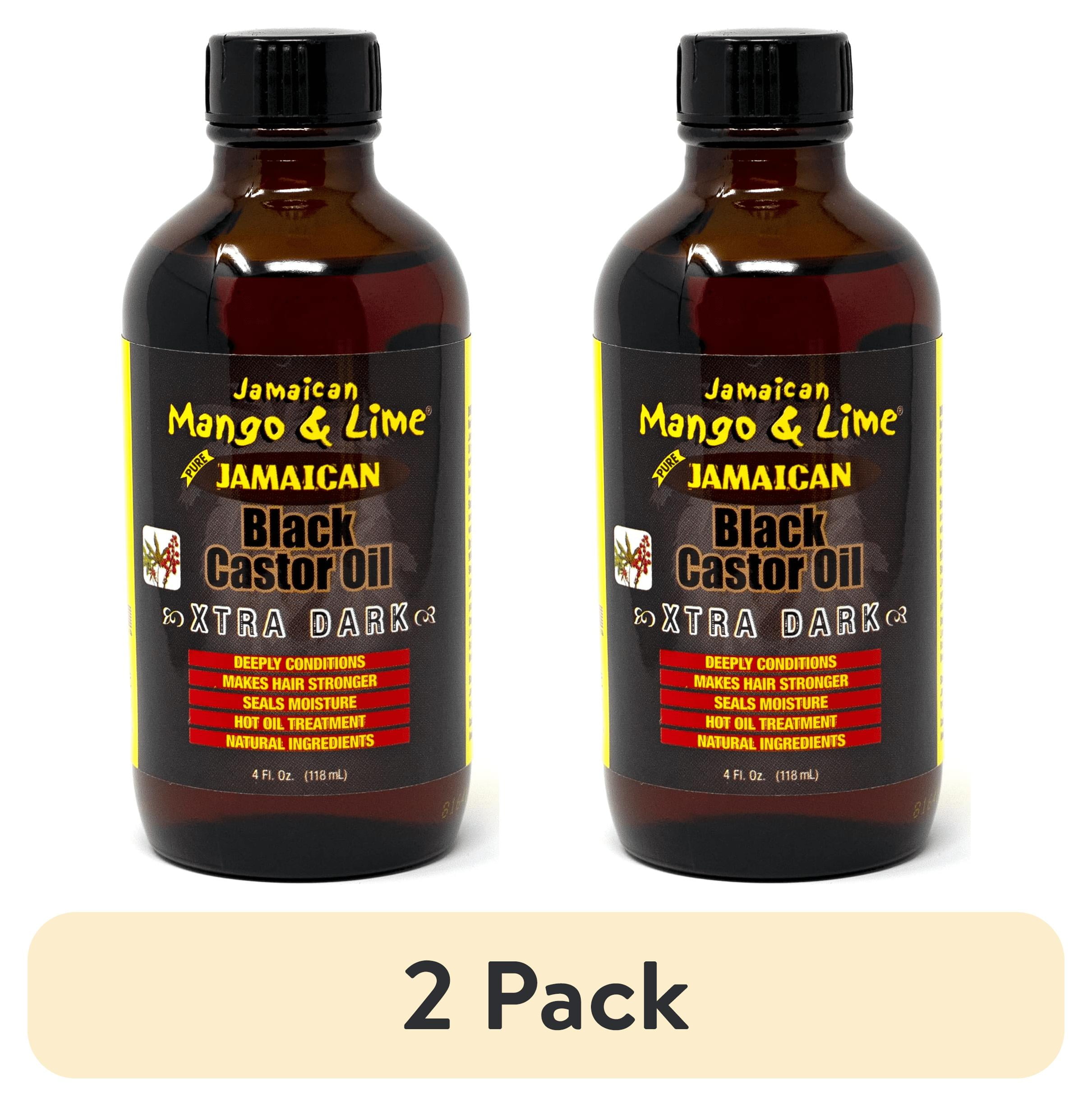 (2 pack) Jamaican Mango & Lime Xtra Dark Black Castor Hair Oil, 4 fl oz ...