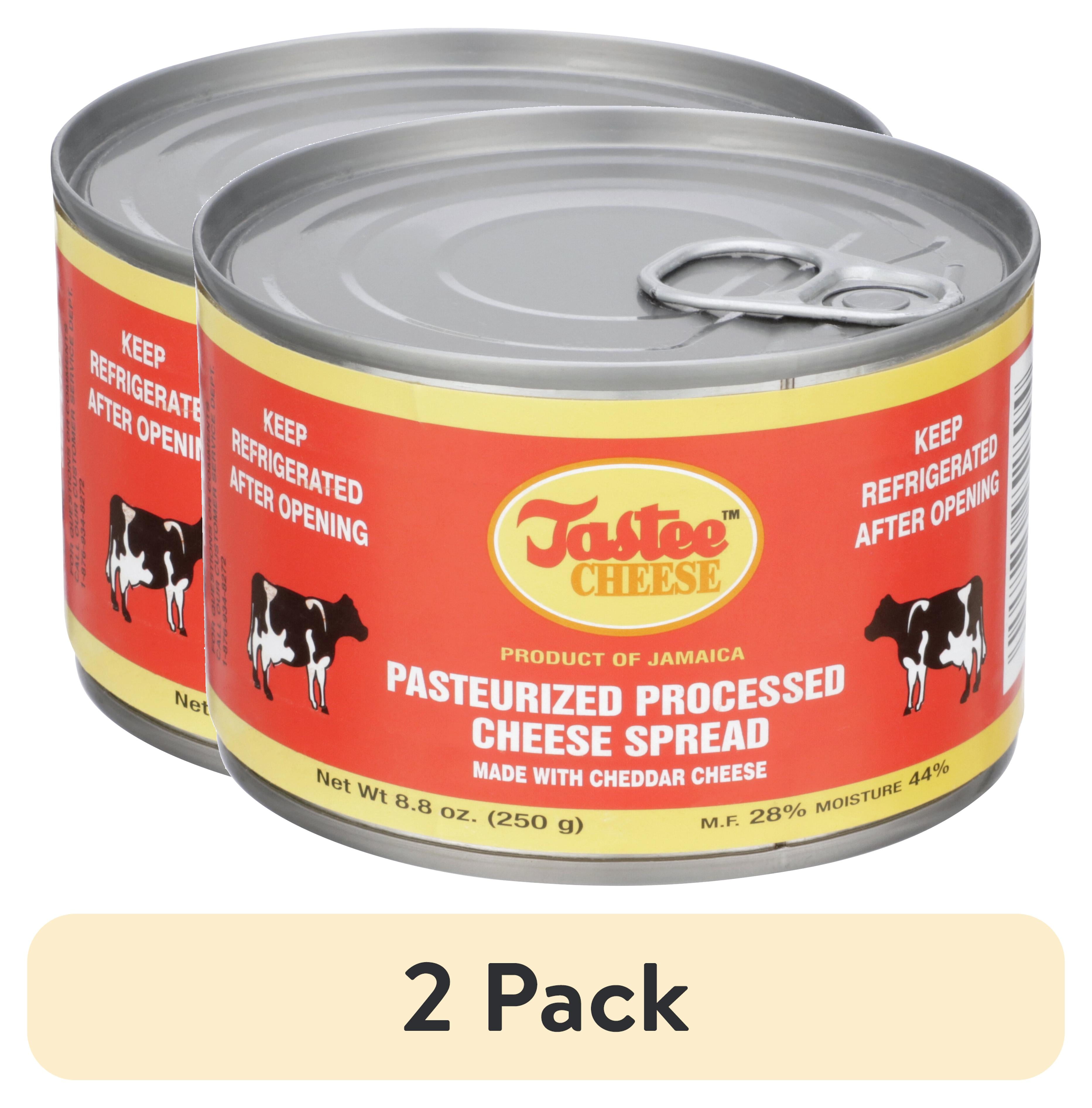 (2 pack) Jamaican Tastee Cheese, Pasteurized, 8.8 oz Can - Walmart.com