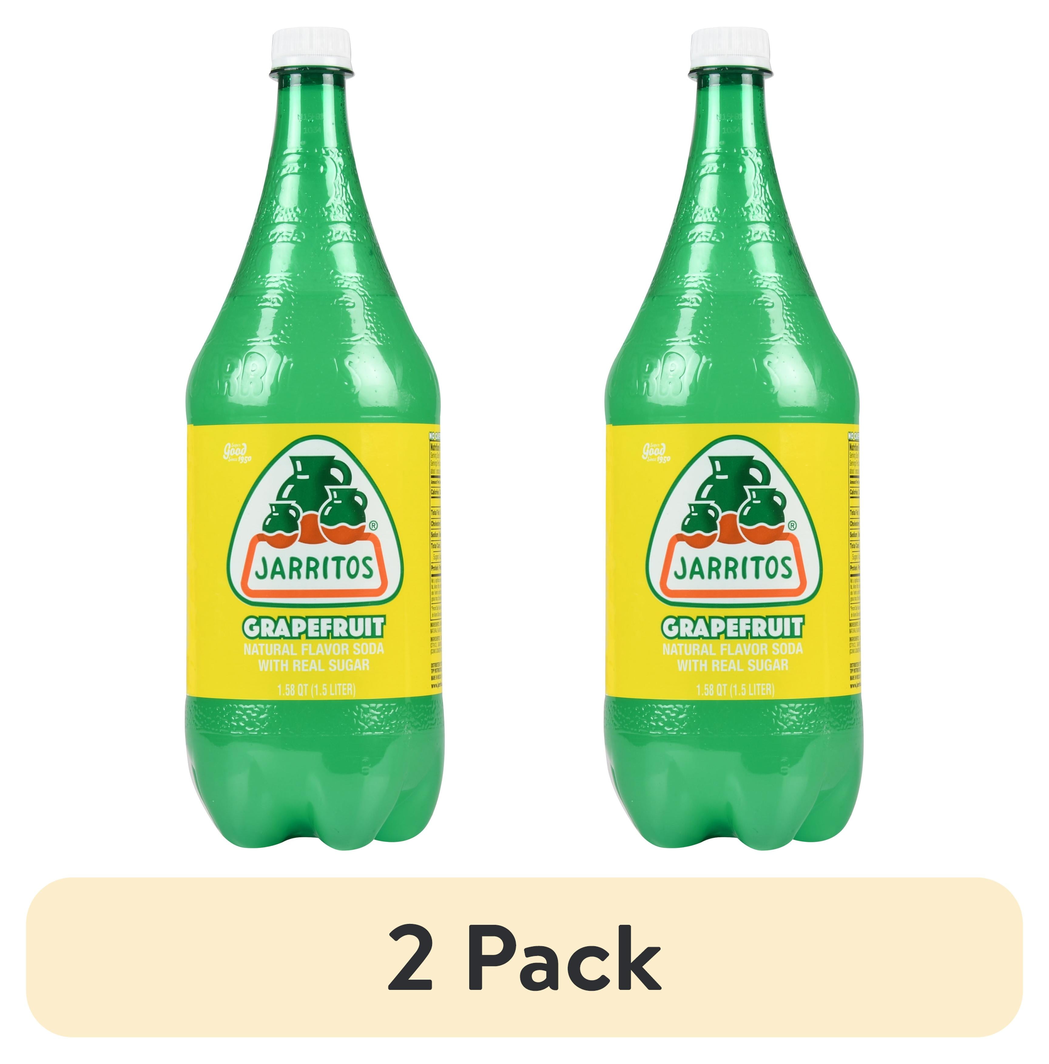 (2 pack) Jarritos Grapefruit Soda, 1.58 qt (1.5 Liter), 1 Count ...