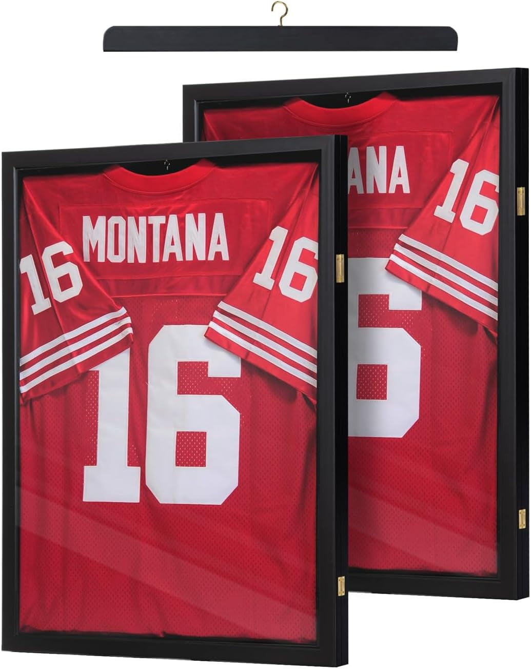 (2 pack) Jaxpety 2 Pack Jersey Display Frame Case Lockable, Large Sport ...