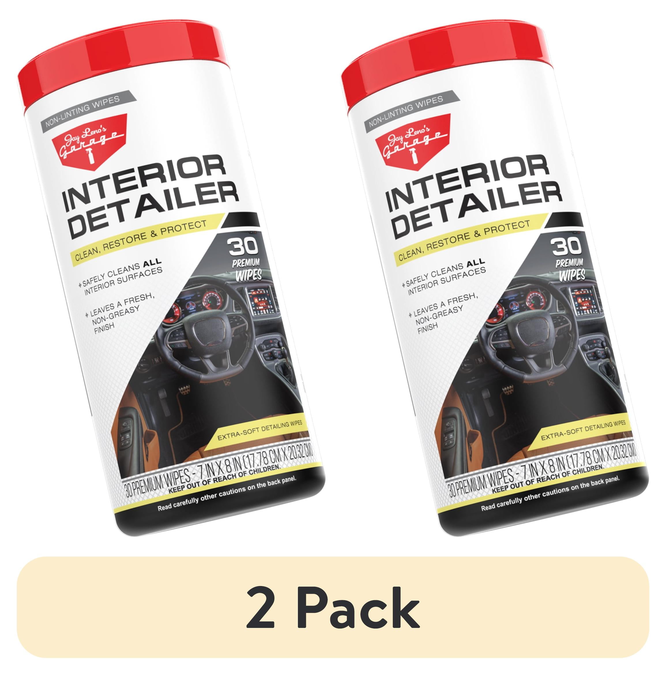 (2 pack) Jay Leno's Garage Interior Detailer Wipes (30 Count) - Clean ...