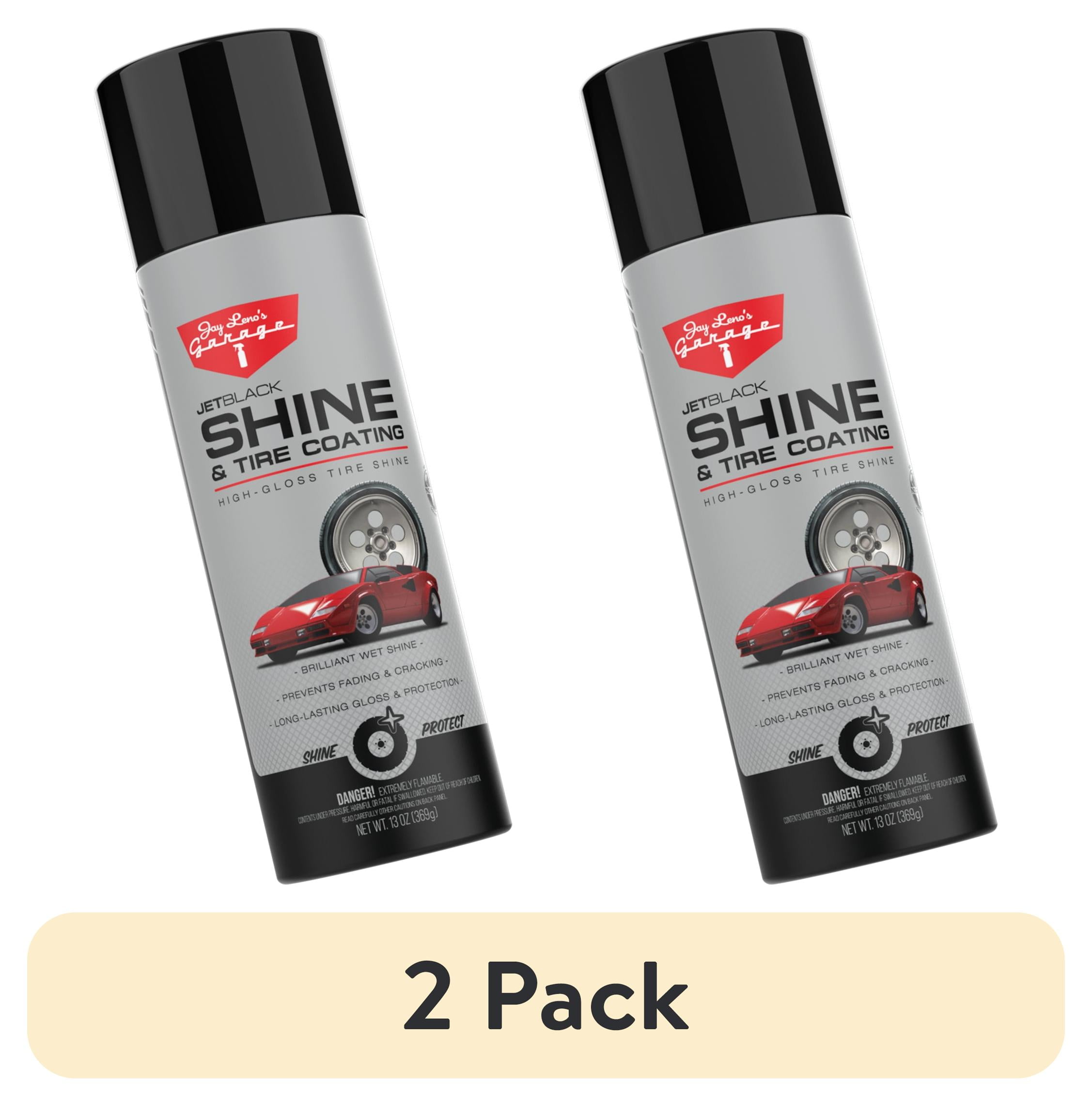 (2 pack) Jay Leno's Garage JetBlack Shine & Tire Coating (13 oz ...